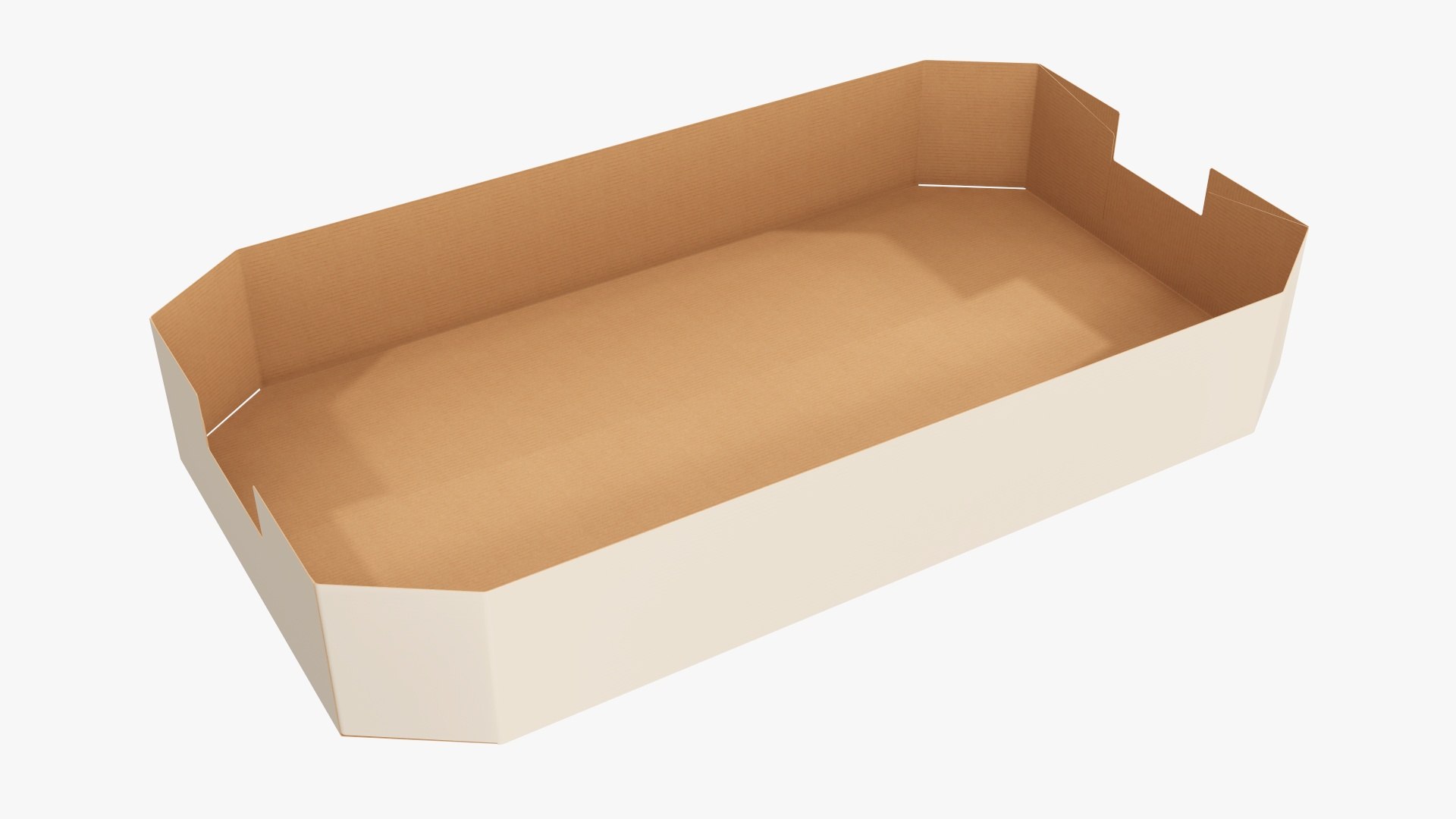 Tray Cardboard Retail 3D Model - TurboSquid 1607081