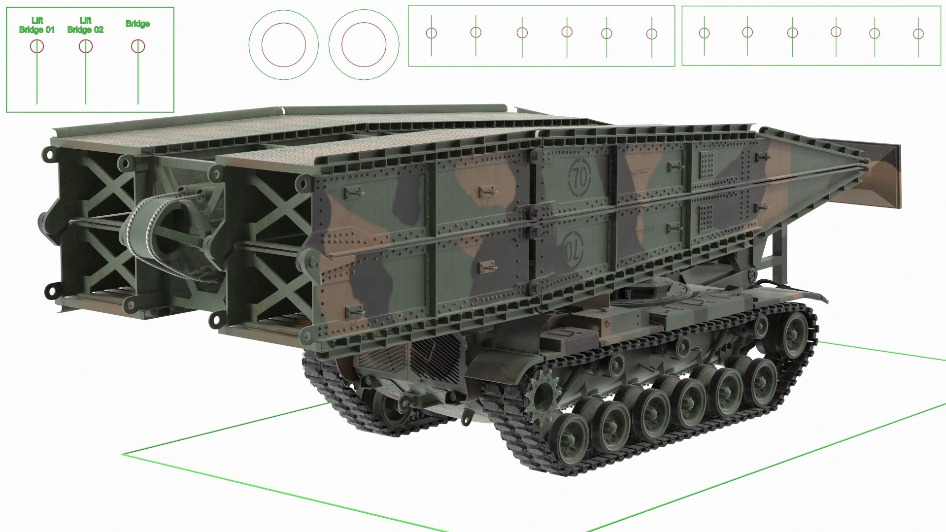 3D AVLB M60A1 Armored Vehicle Launched Bridge Rigged Model - TurboSquid ...