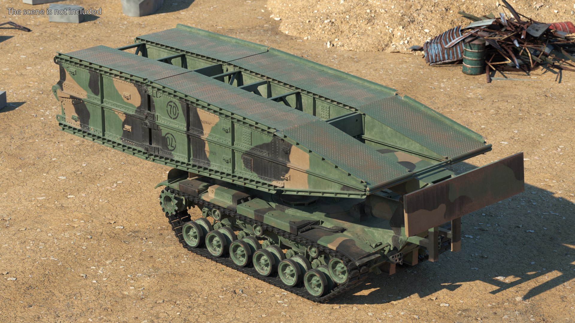 3D AVLB M60A1 Armored Vehicle Launched Bridge Rigged Model - TurboSquid ...
