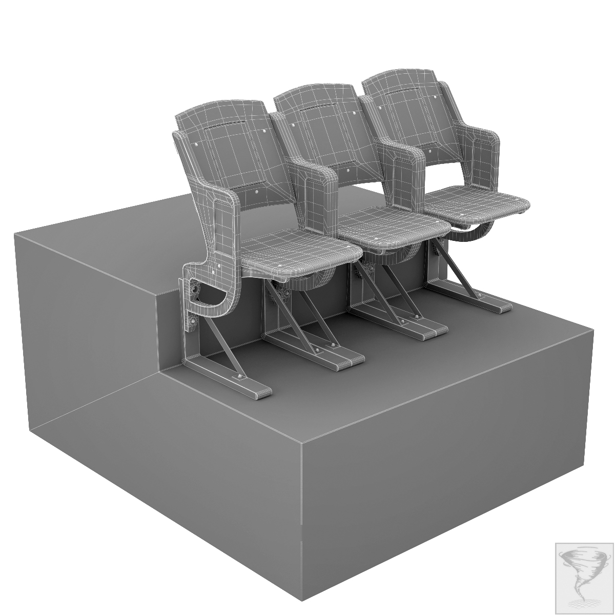 stadium seats 3d 3ds