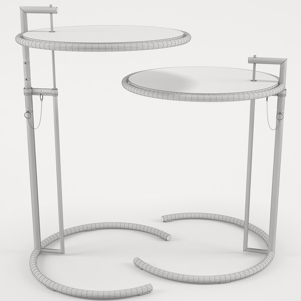 eileen gray adjustable table 3d 3ds