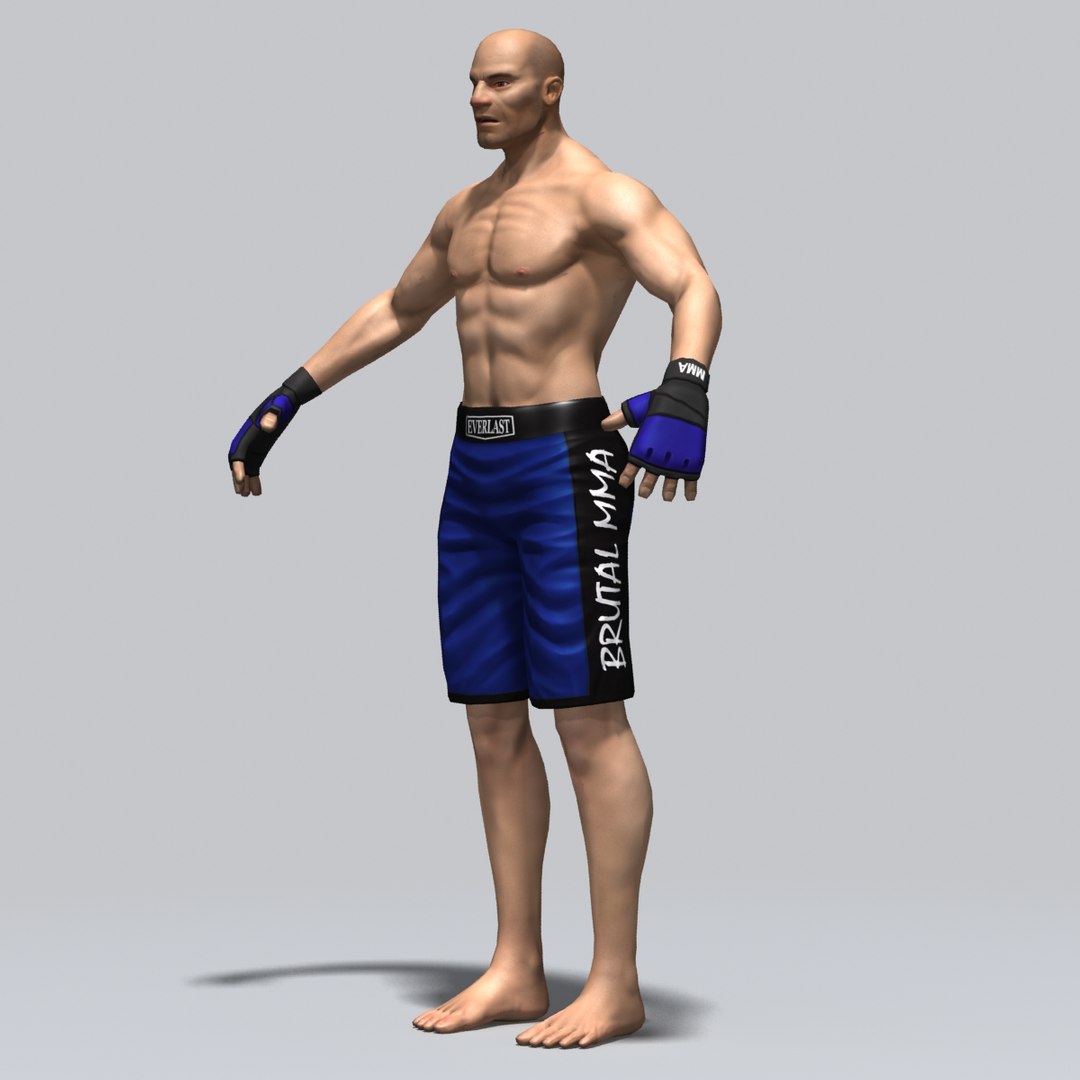 Mma Fighter 3d Obj