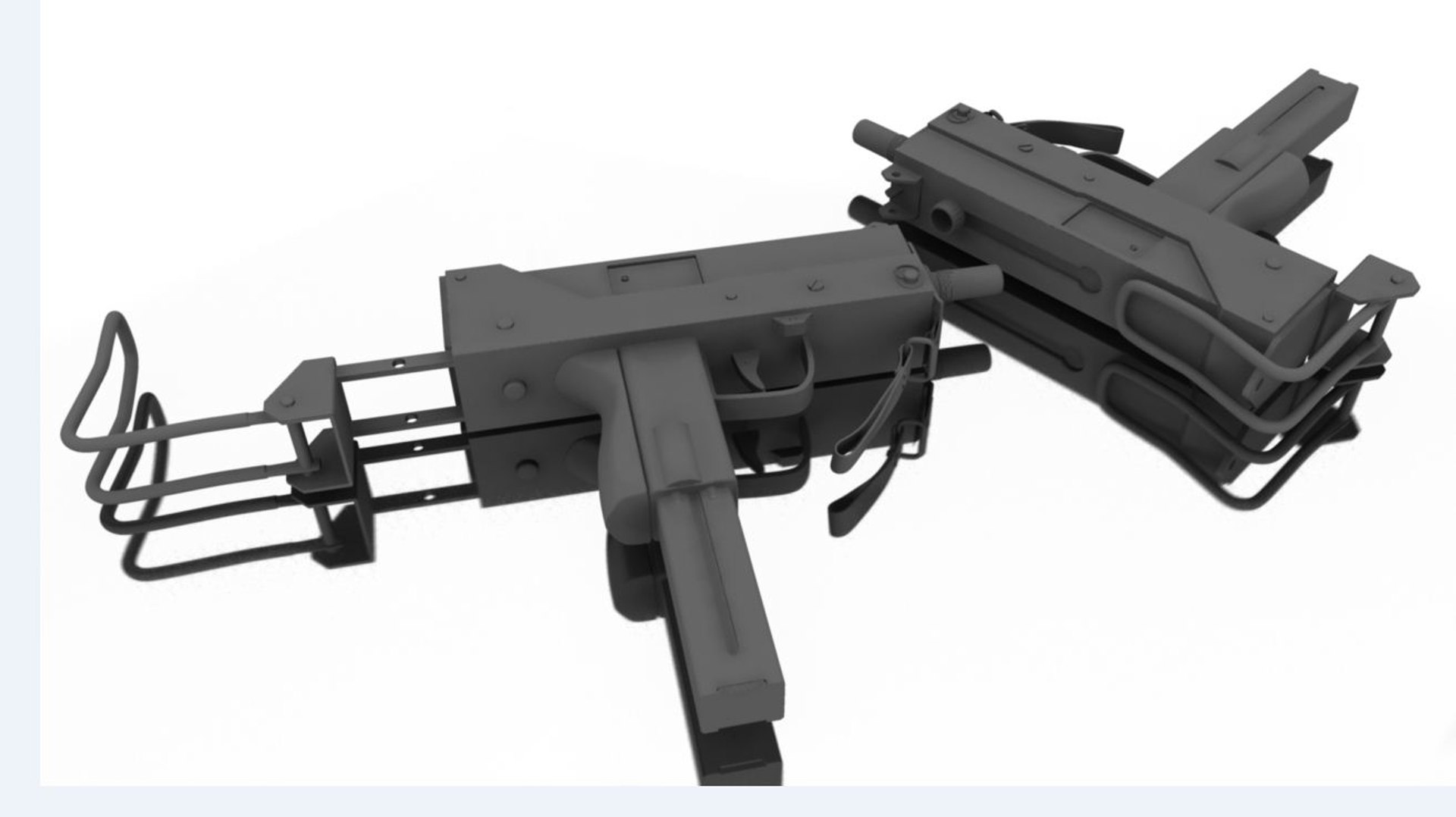 Machine Pistol 3d Obj