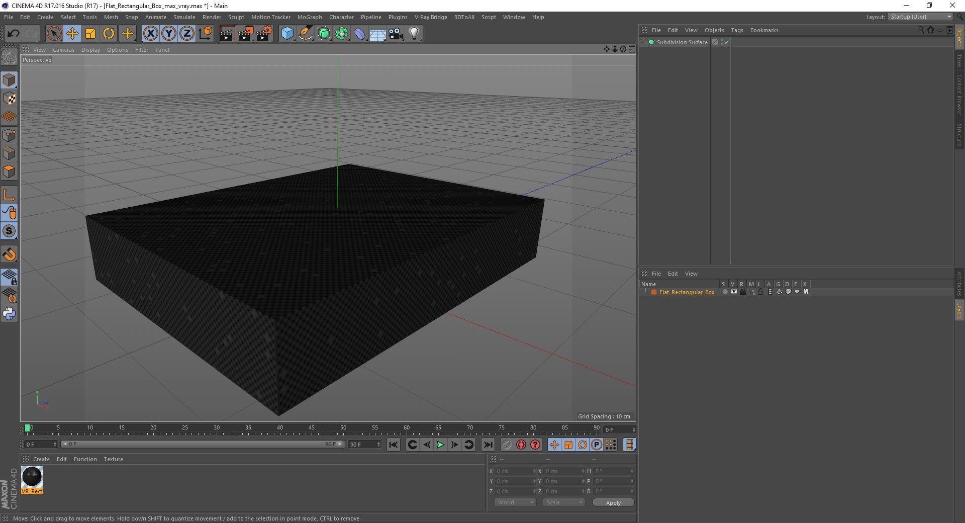 3D Flat Rectangular Box - TurboSquid 2212724