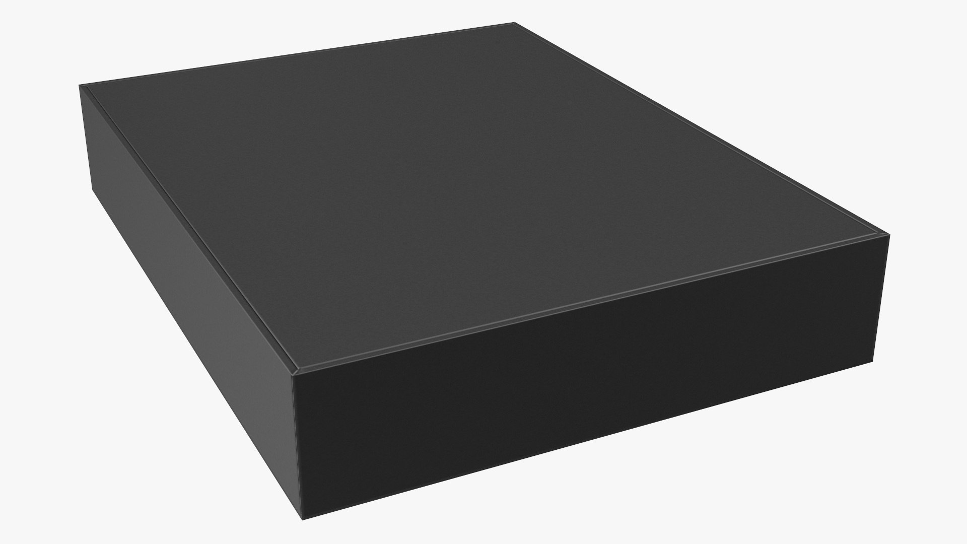 3D Flat Rectangular Box - TurboSquid 2212724