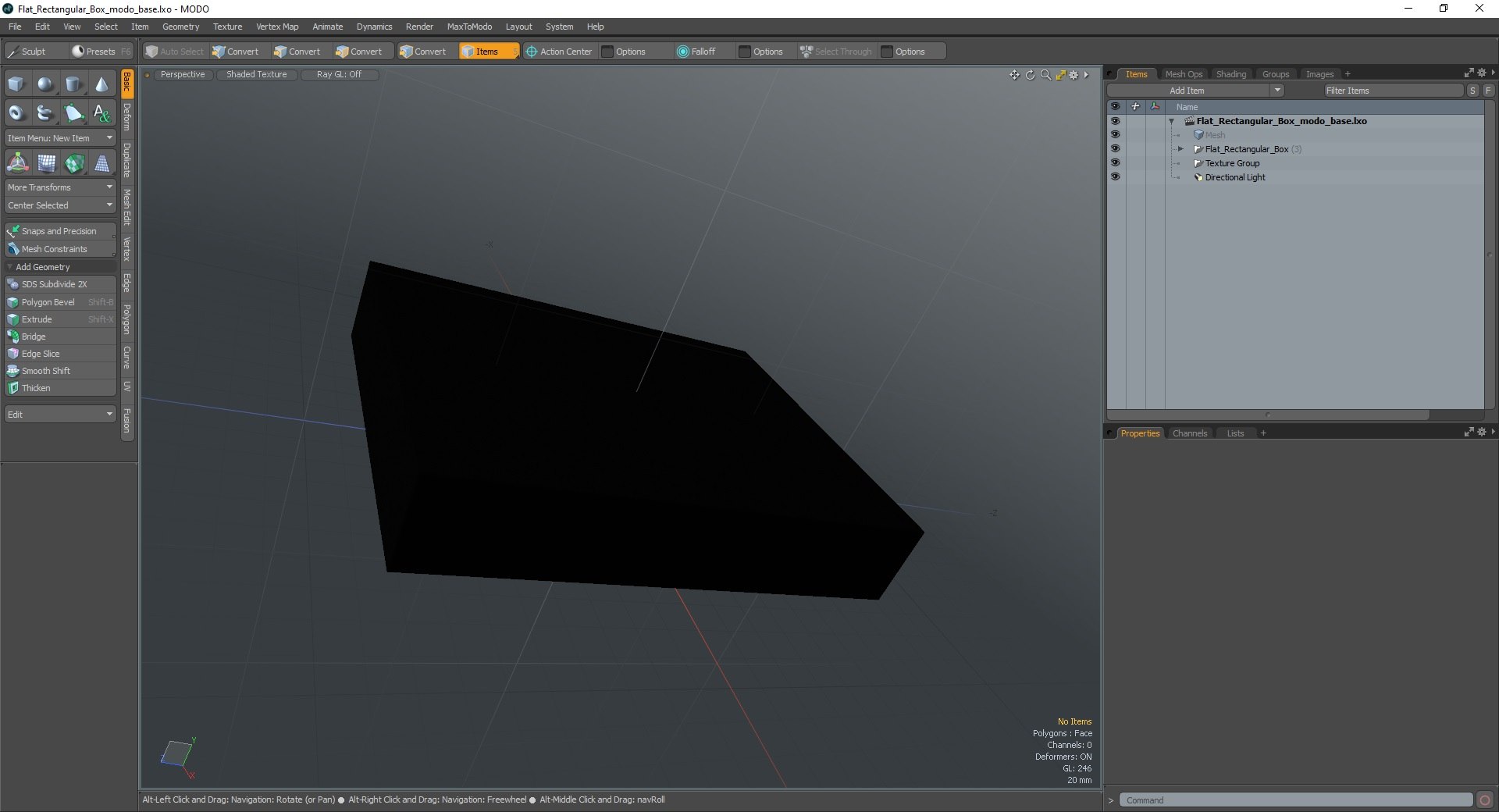 3D Flat Rectangular Box - TurboSquid 2212724