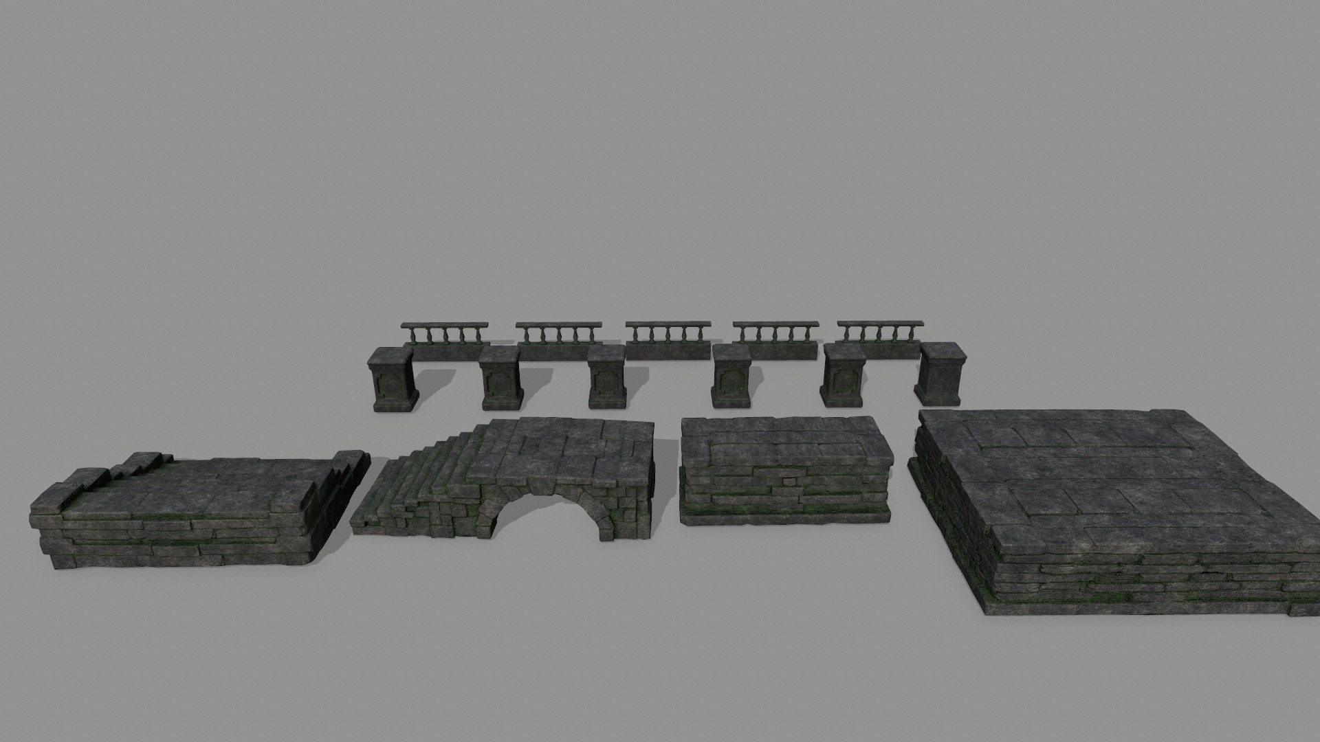 3D Model Old Ruins - TurboSquid 2135582
