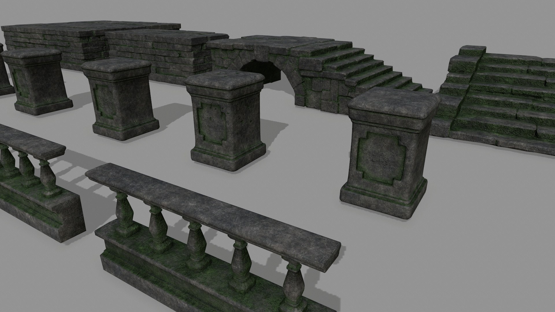 3D Model Old Ruins - TurboSquid 2135582