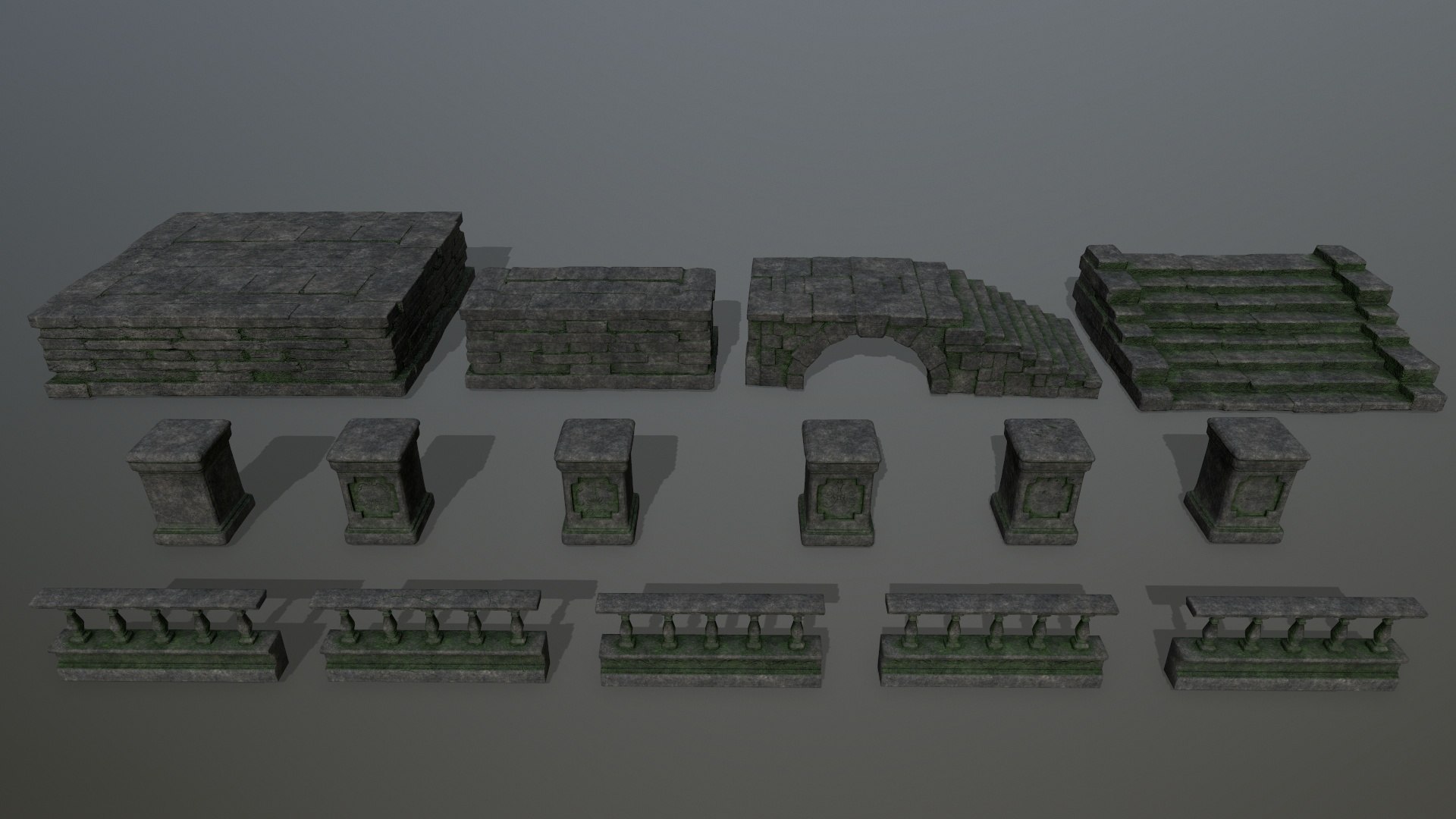 3D Model Old Ruins - TurboSquid 2135582