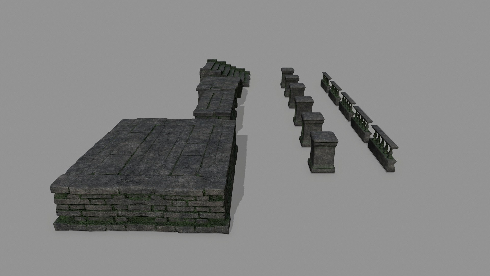 3D Model Old Ruins - TurboSquid 2135582