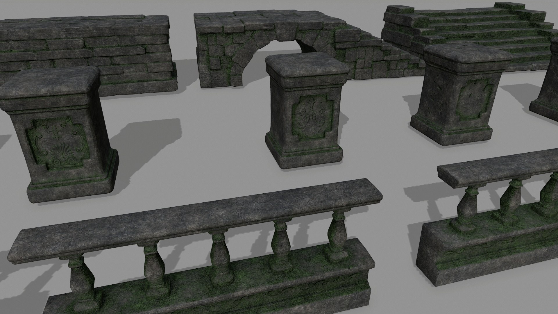 3D Model Old Ruins - TurboSquid 2135582