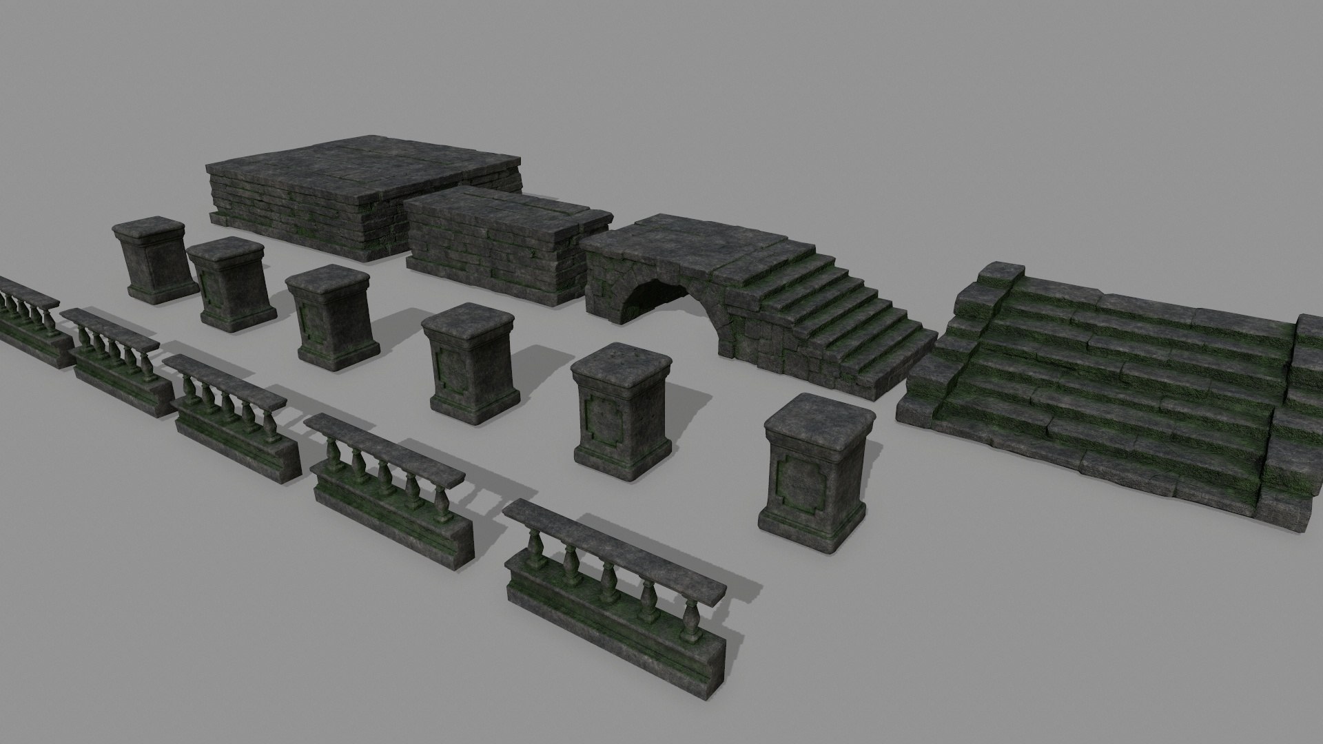 3D Model Old Ruins - TurboSquid 2135582