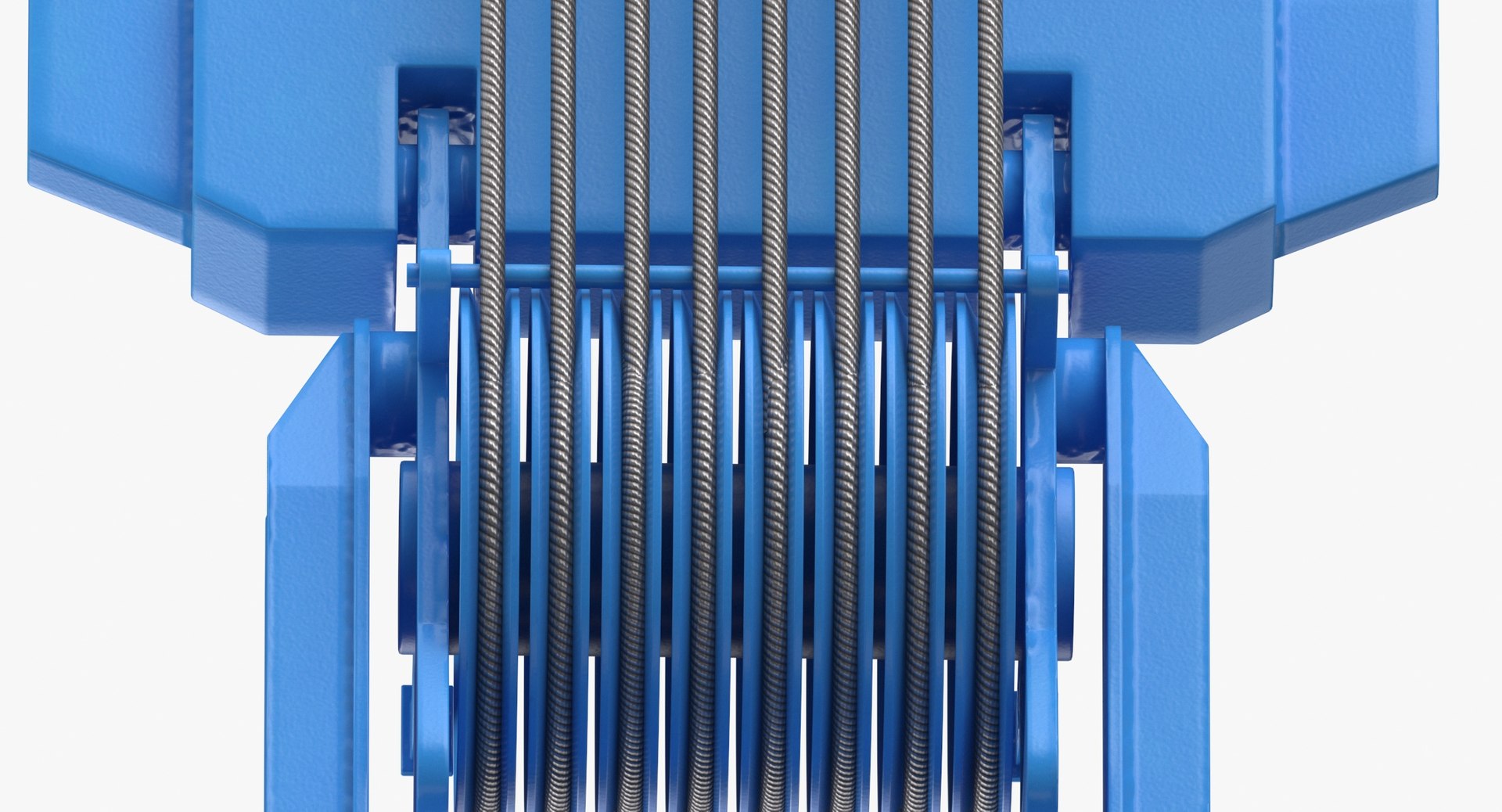 Crane Spool Connector Blue 3D - TurboSquid 1693132