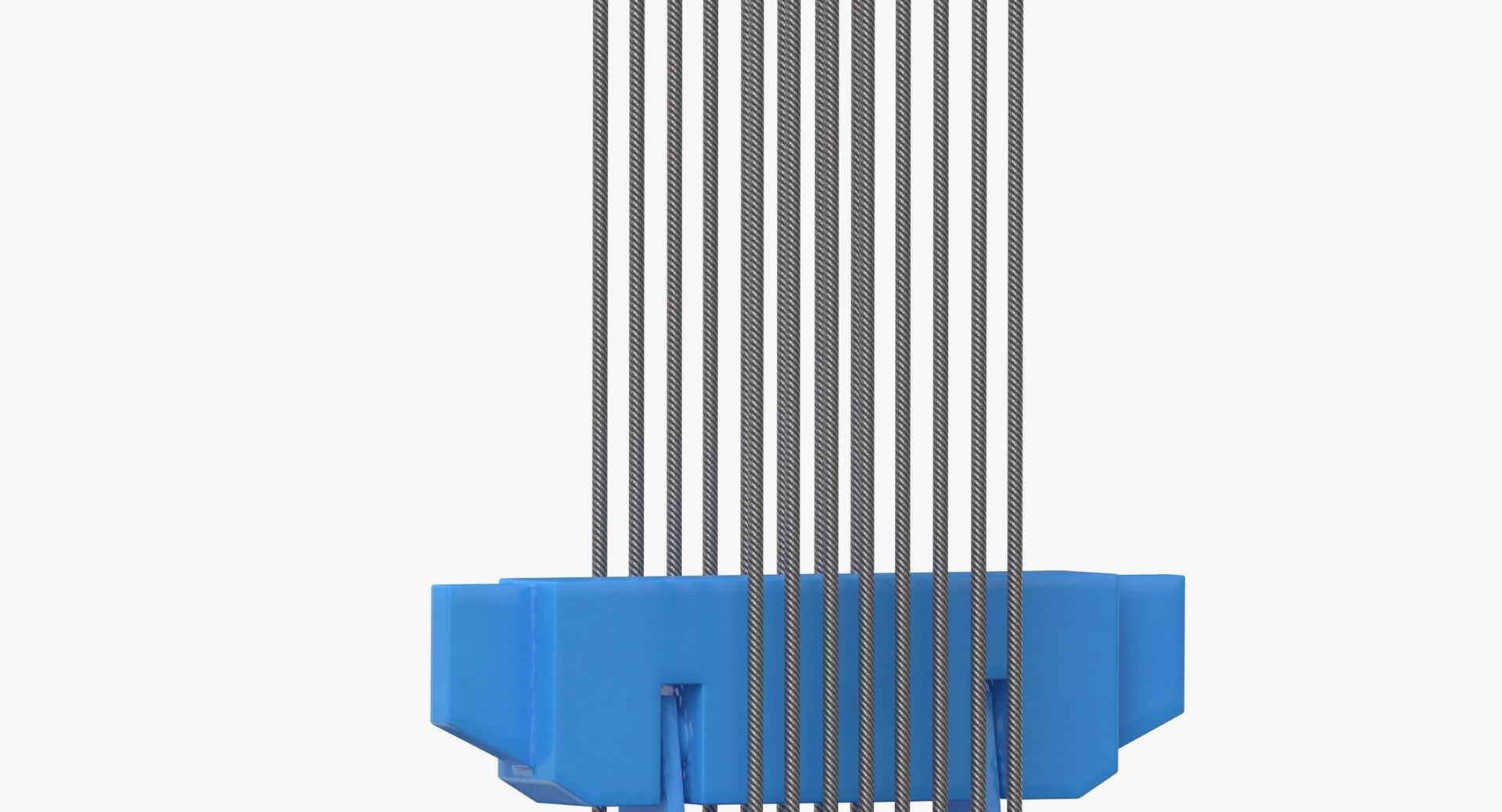 Crane Spool Connector Blue 3D - TurboSquid 1693132