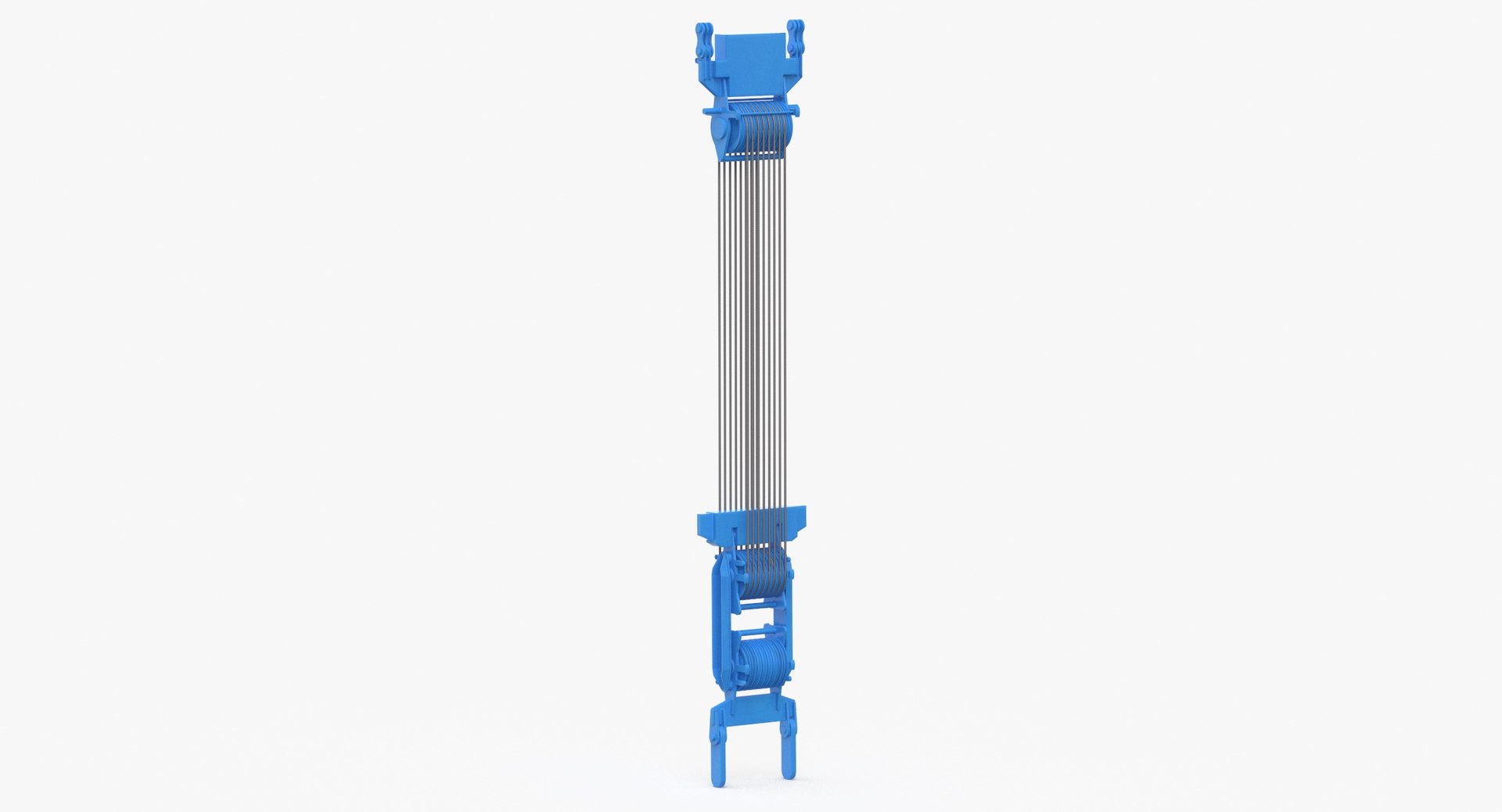 Crane spool connector blue 3D - TurboSquid 1693132