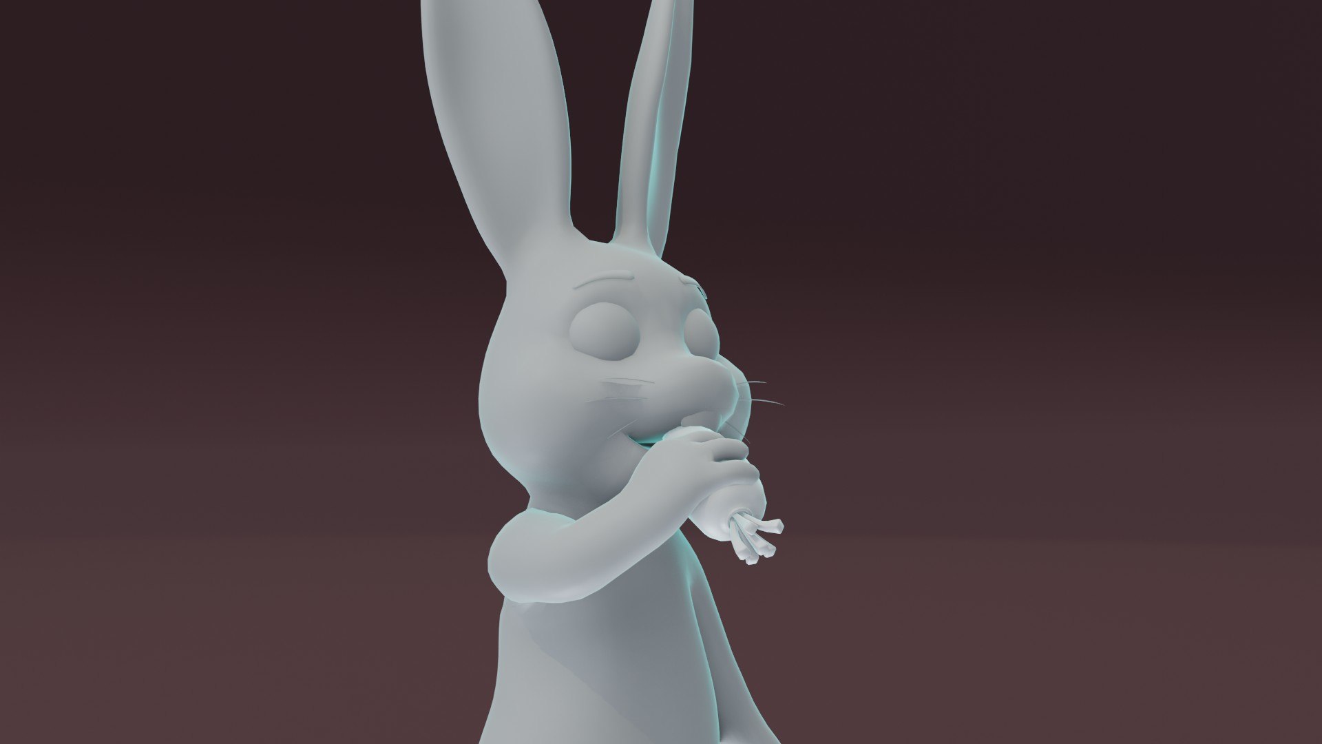 3D Model Cartoon Rabbit Animated And Rigged Base Mesh - TurboSquid 2084913