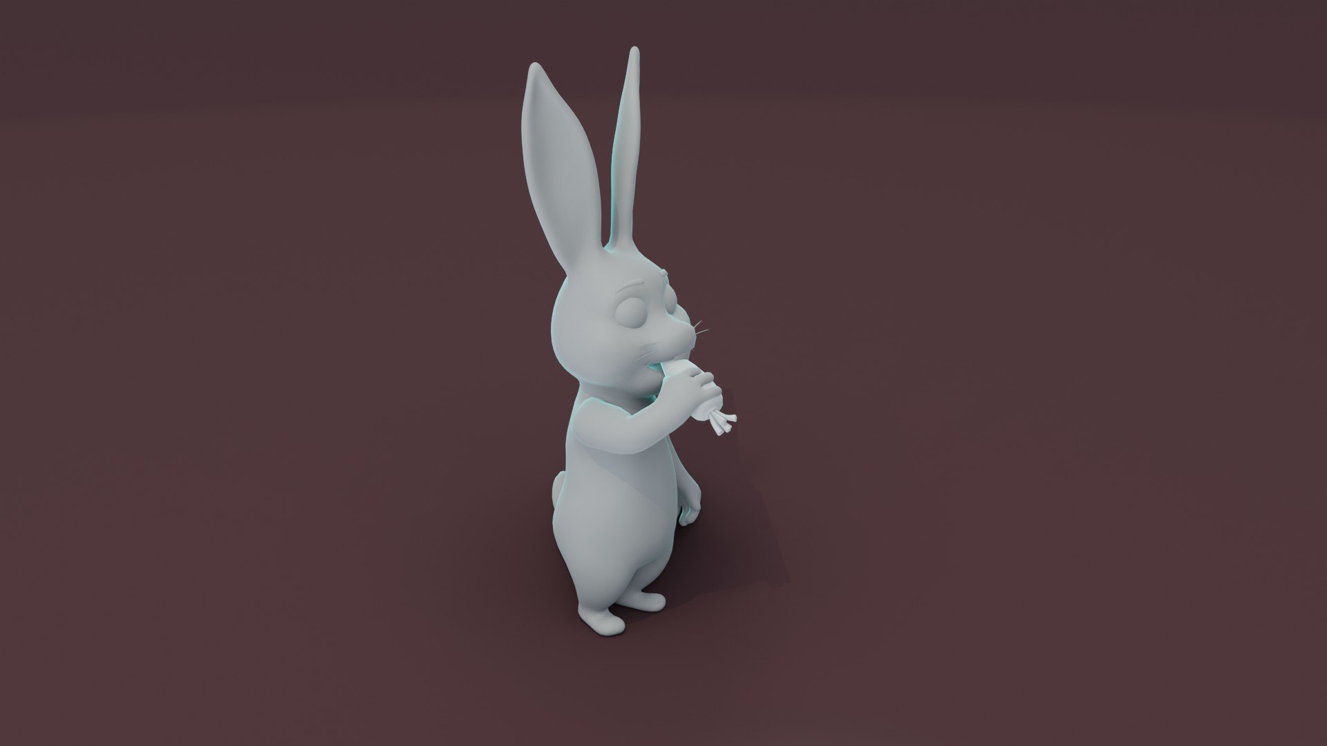 3D Model Cartoon Rabbit Animated And Rigged Base Mesh - TurboSquid 2084913