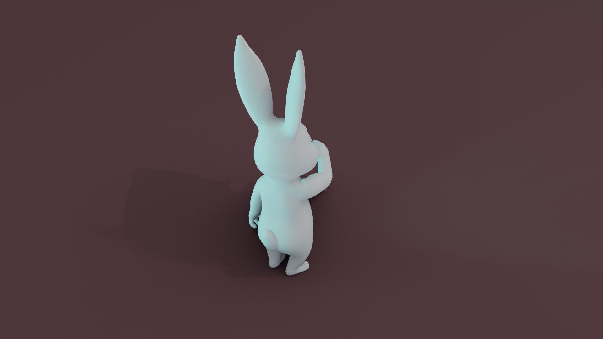 3D Model Cartoon Rabbit Animated And Rigged Base Mesh - TurboSquid 2084913