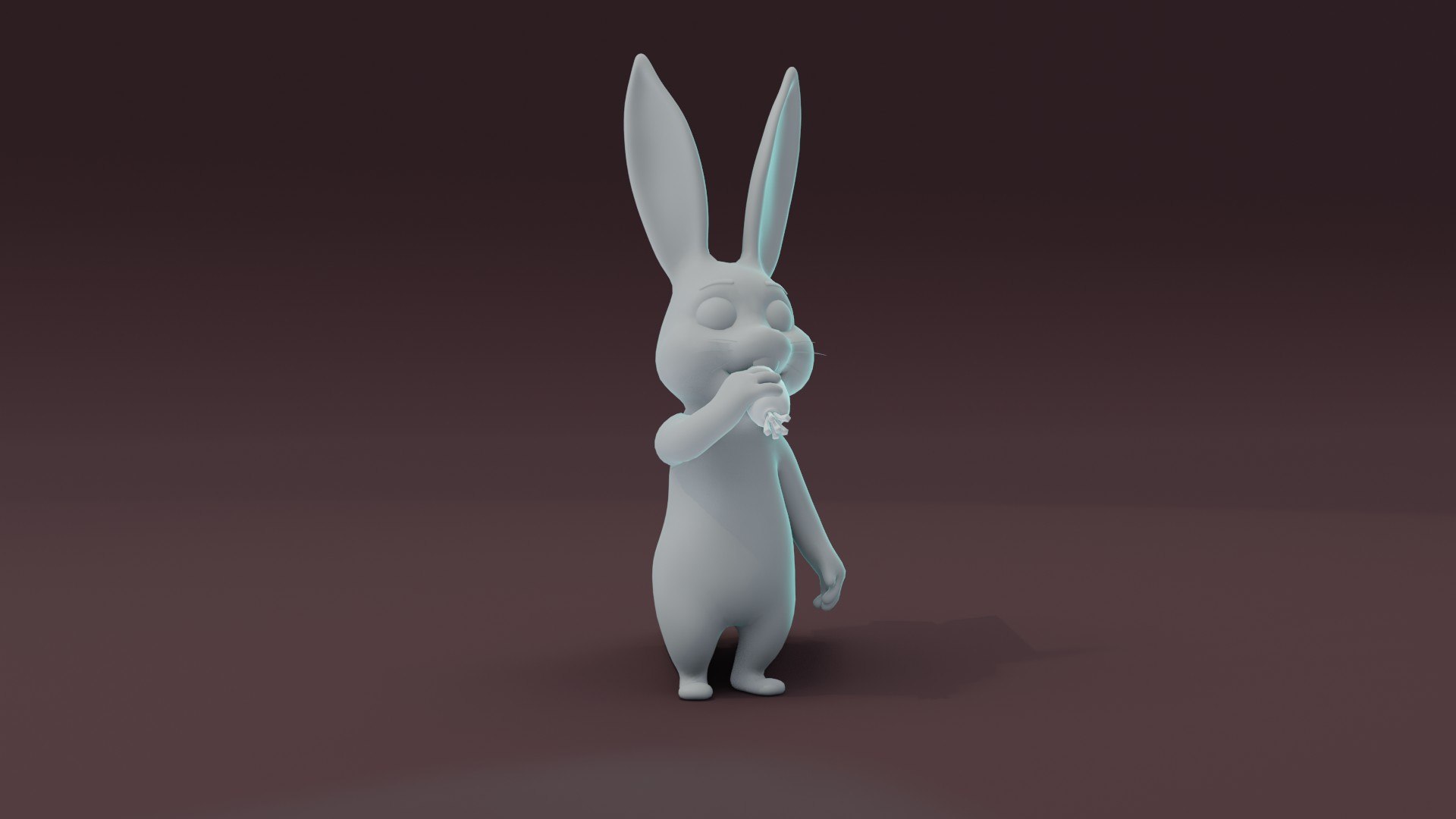 3D Model Cartoon Rabbit Animated And Rigged Base Mesh - TurboSquid 2084913