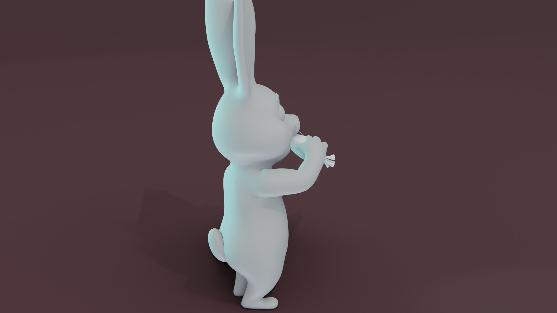 3D Model Cartoon Rabbit Animated And Rigged Base Mesh - TurboSquid 2084913