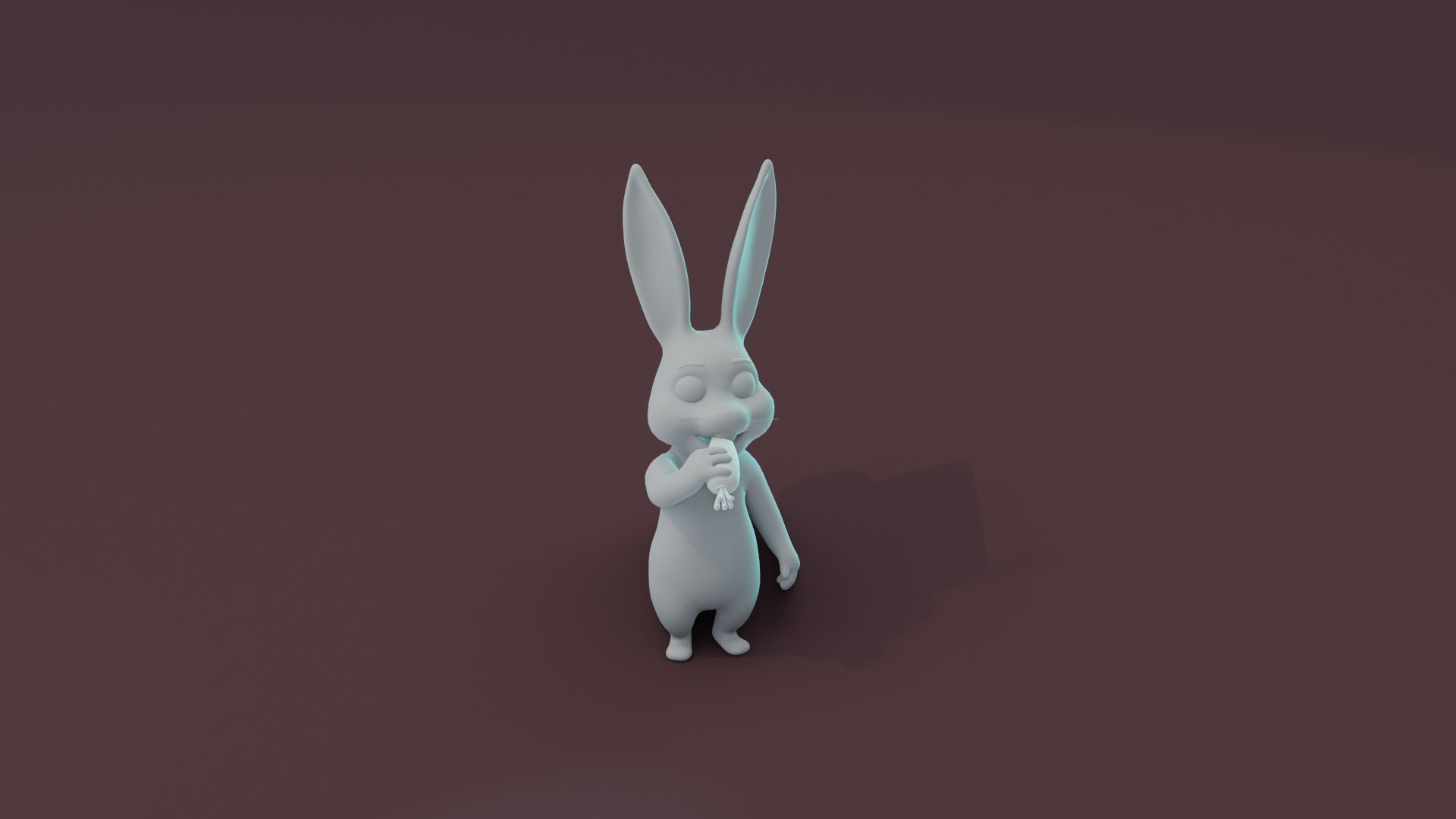 3D Model Cartoon Rabbit Animated And Rigged Base Mesh - TurboSquid 2084913
