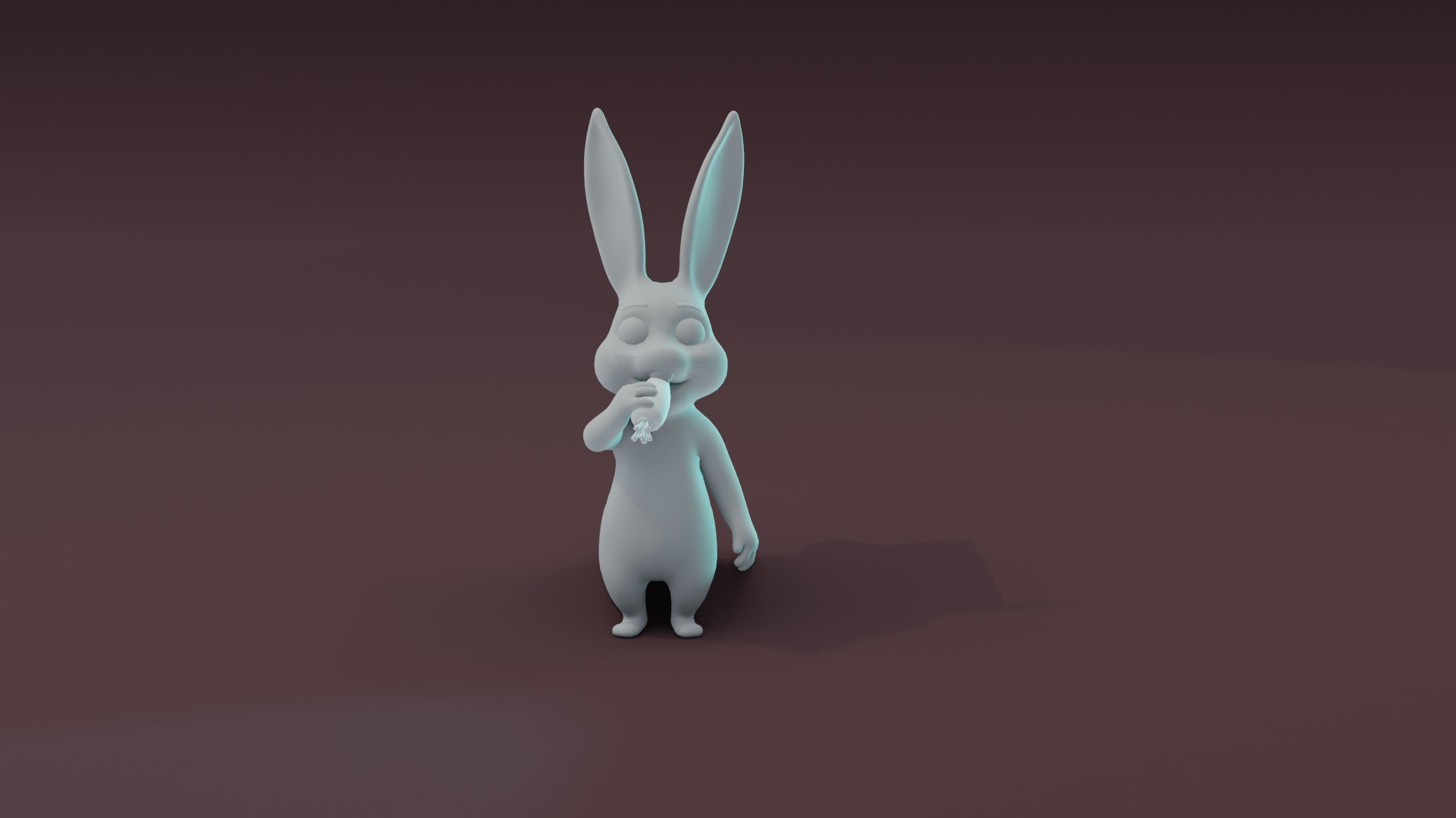 3D Model Cartoon Rabbit Animated And Rigged Base Mesh - TurboSquid 2084913