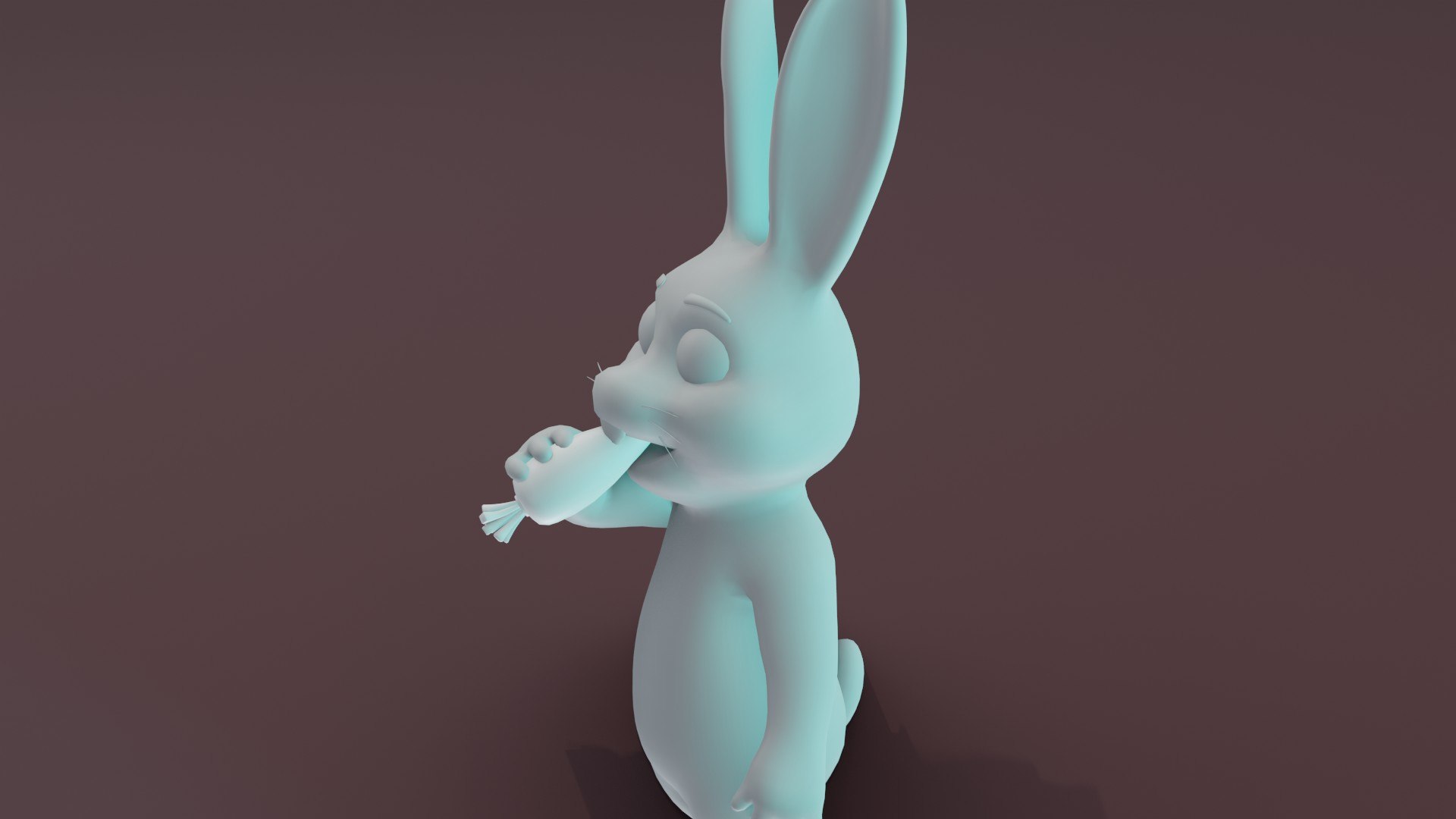 3D Model Cartoon Rabbit Animated And Rigged Base Mesh - TurboSquid 2084913