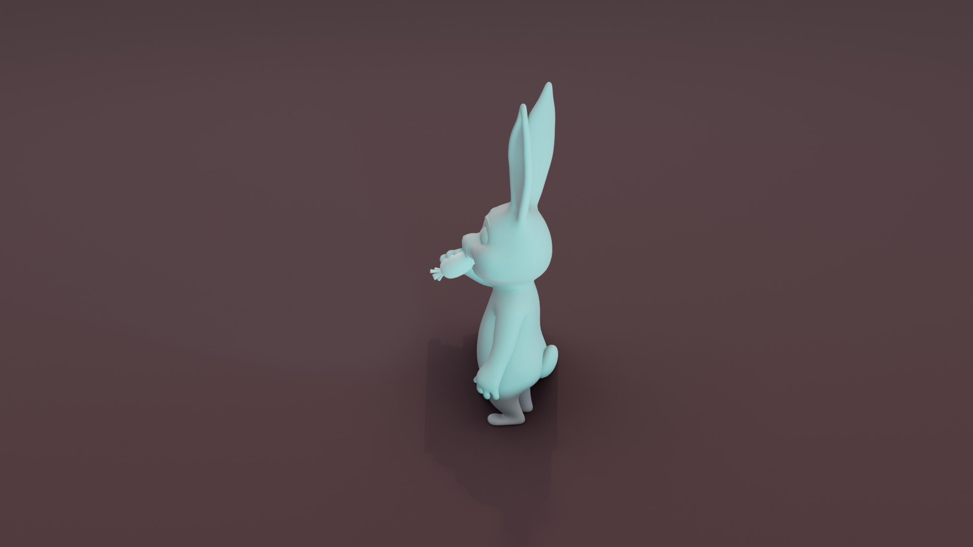 3D Model Cartoon Rabbit Animated And Rigged Base Mesh - TurboSquid 2084913