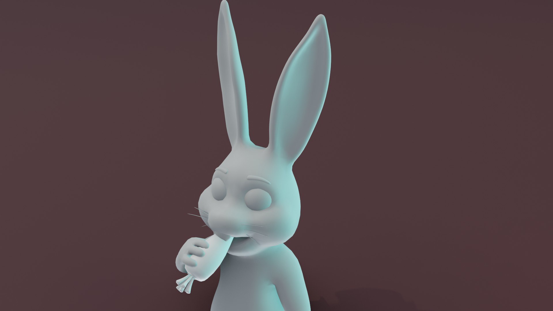 3D Model Cartoon Rabbit Animated And Rigged Base Mesh - TurboSquid 2084913