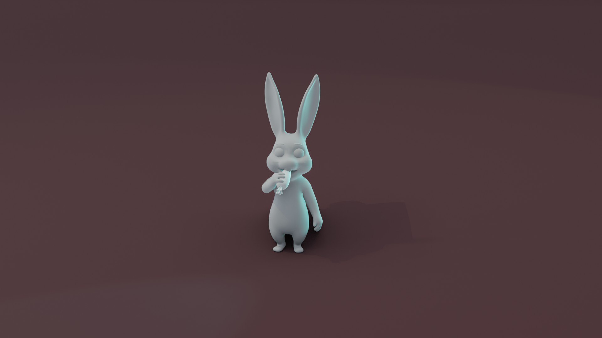 3D Model Cartoon Rabbit Animated And Rigged Base Mesh - TurboSquid 2084913