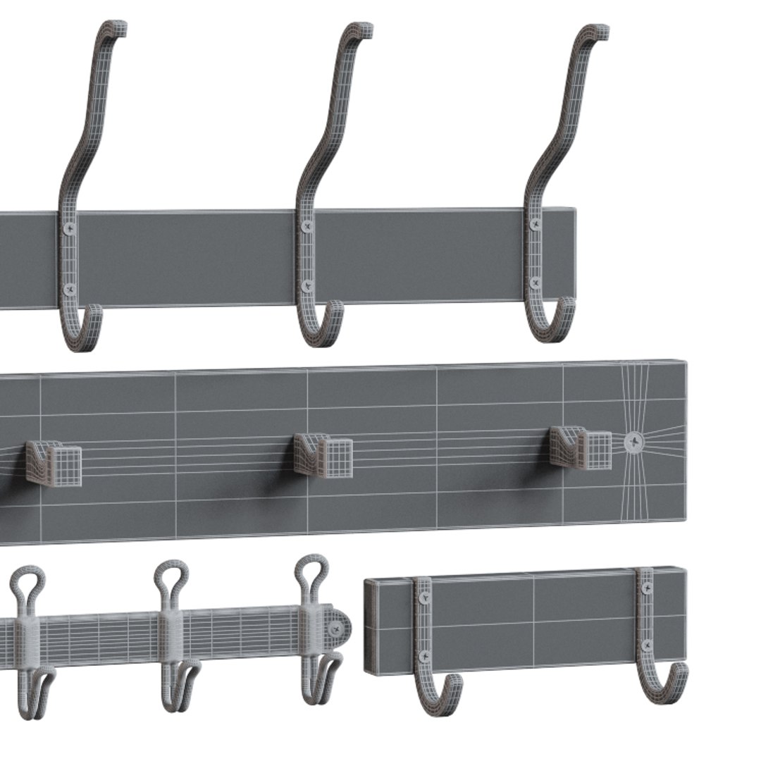 Hooks Hanger 3d Model