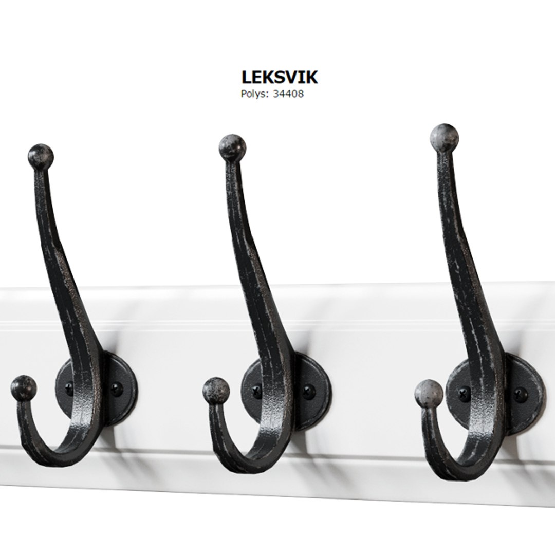 Hooks Hanger 3d Model