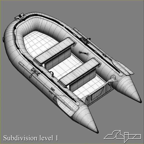 3d inflatable boat 2 model