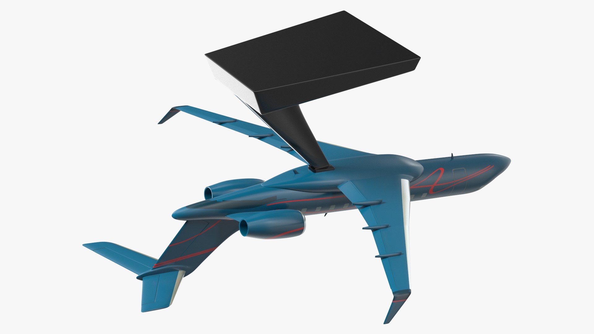 Business Jet Scale Model with Stand 3D model - TurboSquid 1772211