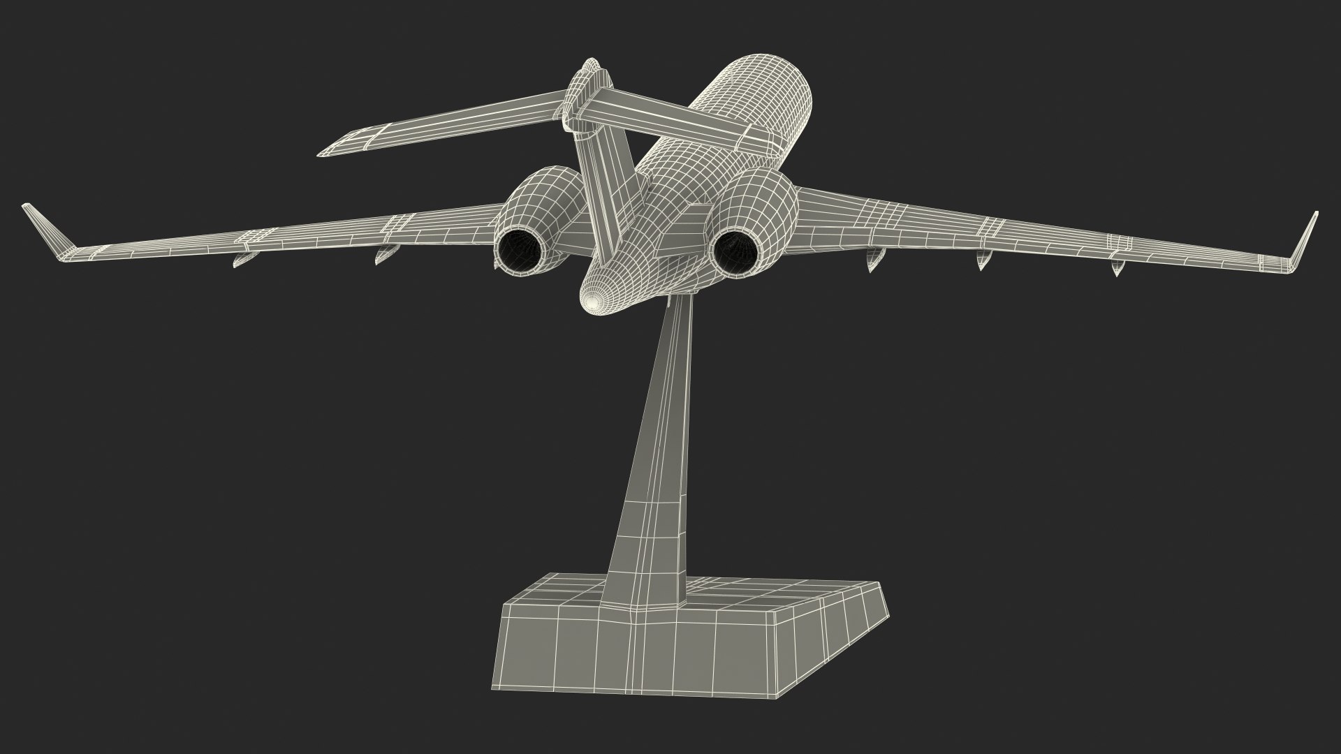 Business Jet Scale Model With Stand 3D Model - TurboSquid 1772211