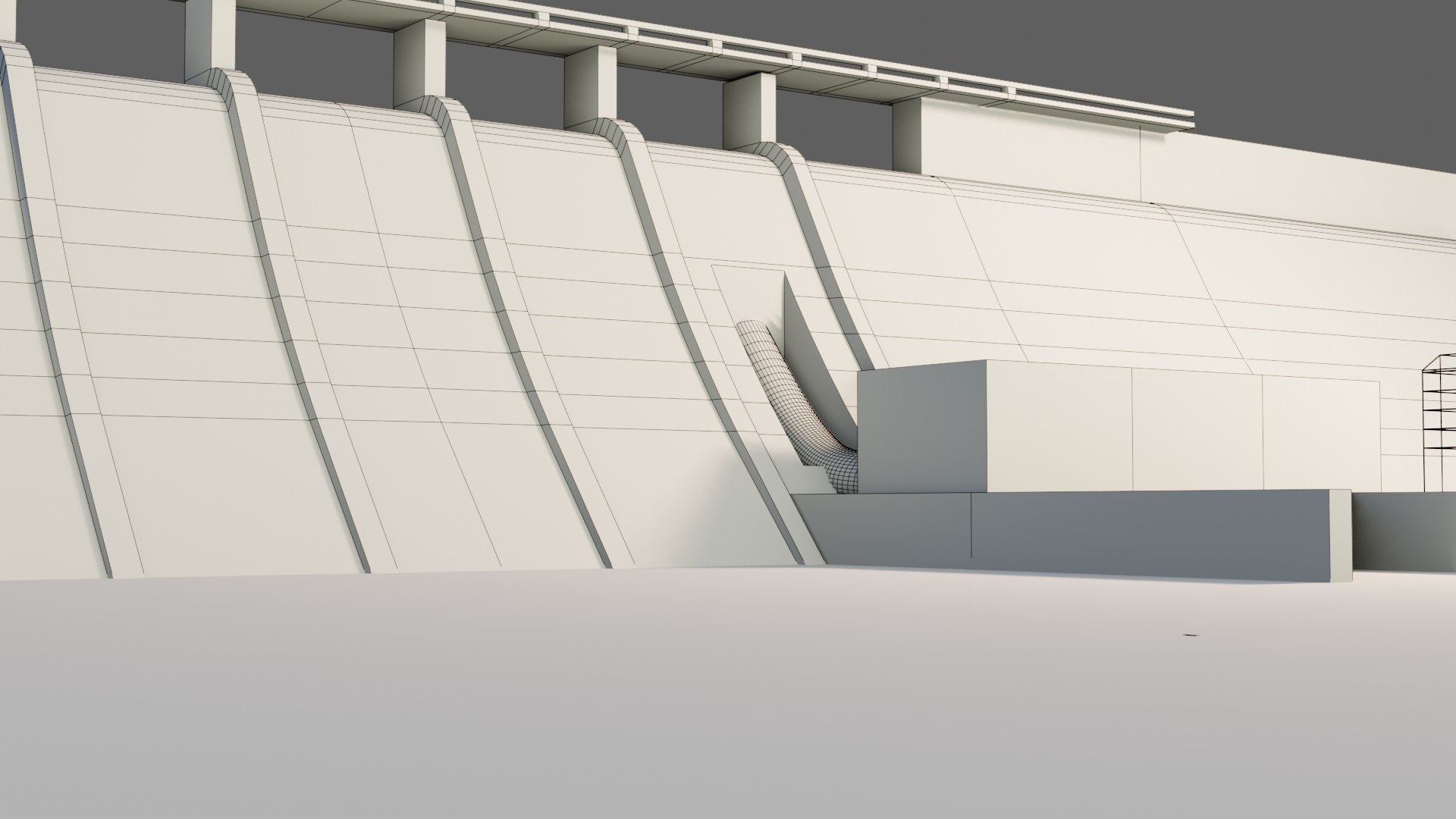 3D Dam 3d model - Low Poly - Game Ready model - TurboSquid 1774195