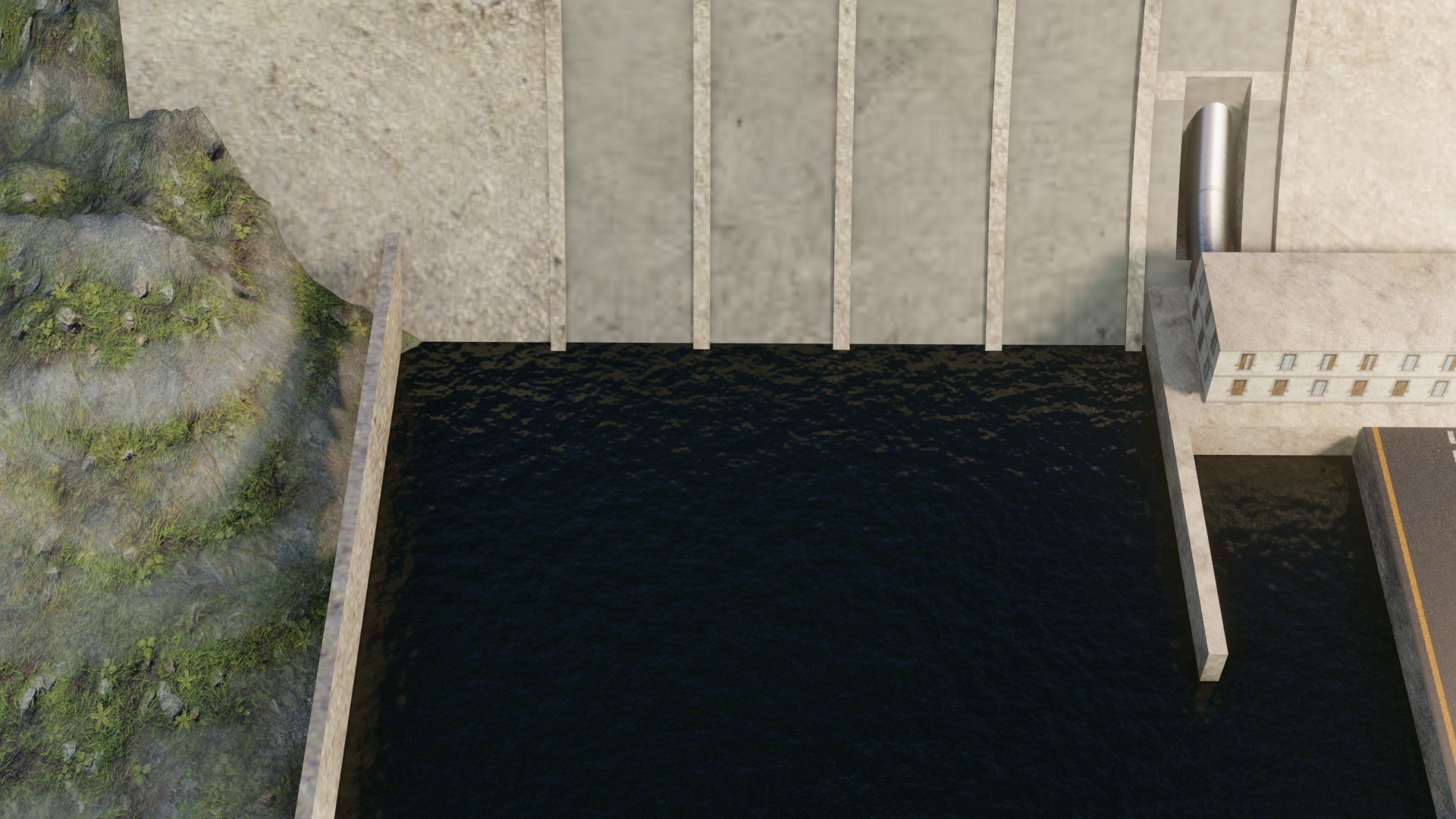 3D Dam 3d model - Low Poly - Game Ready model - TurboSquid 1774195