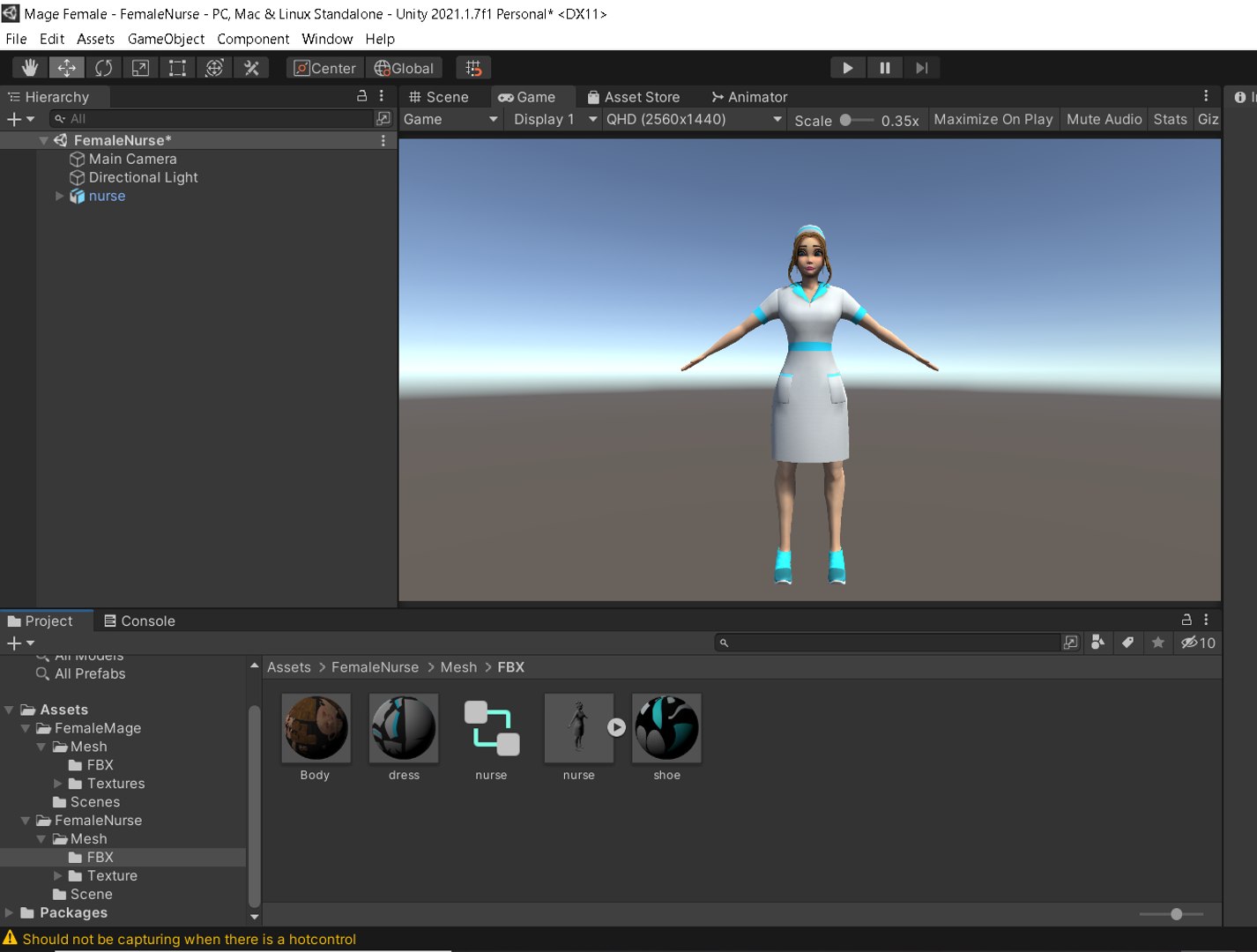 3D Cartoon Nurse Female Rigged Animated Blender With Unity - TurboSquid 2173532