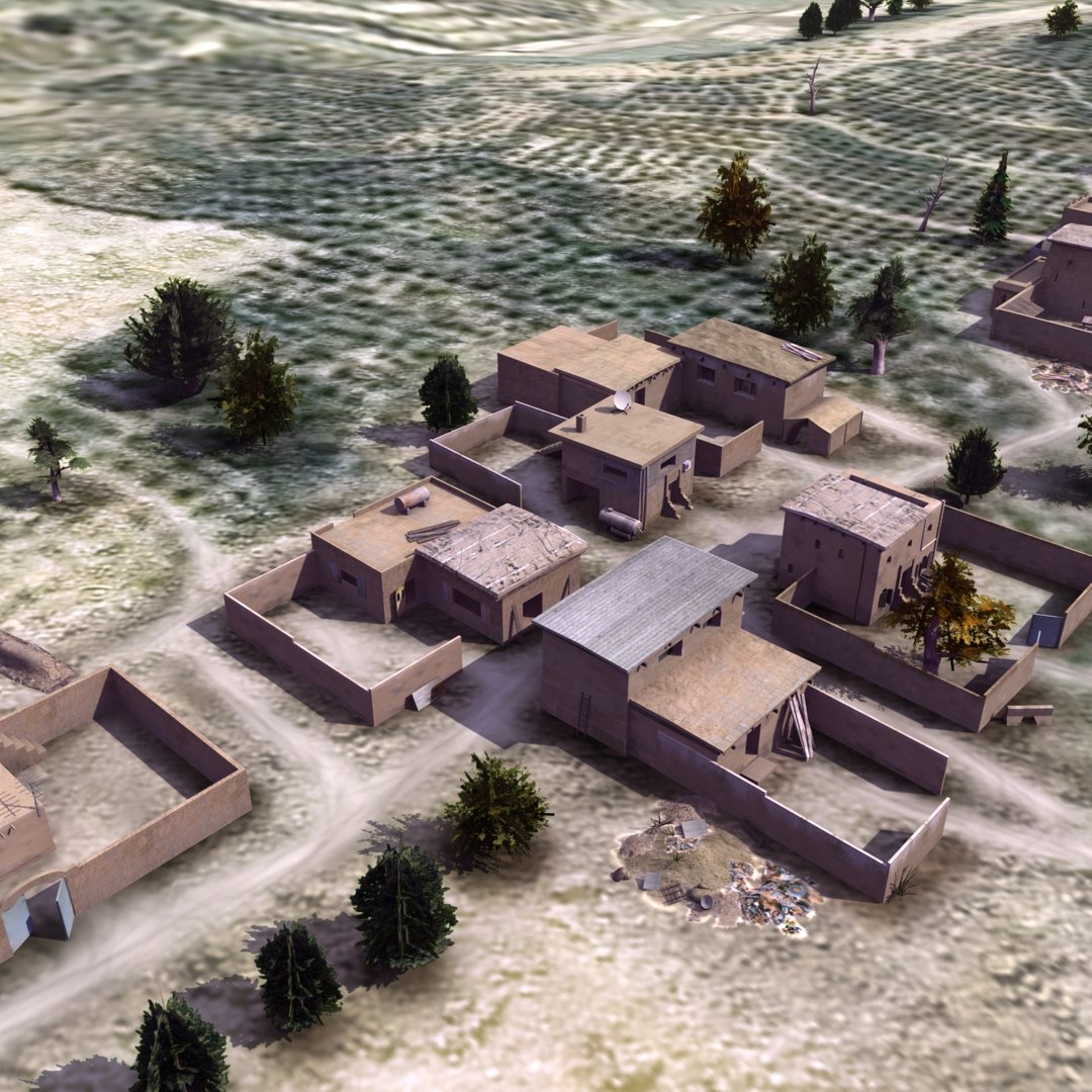 Mountain Village 3d Model