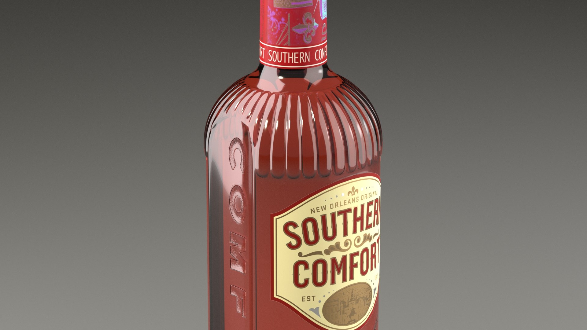 Southern Comfort Bottle Model - TurboSquid 1927324