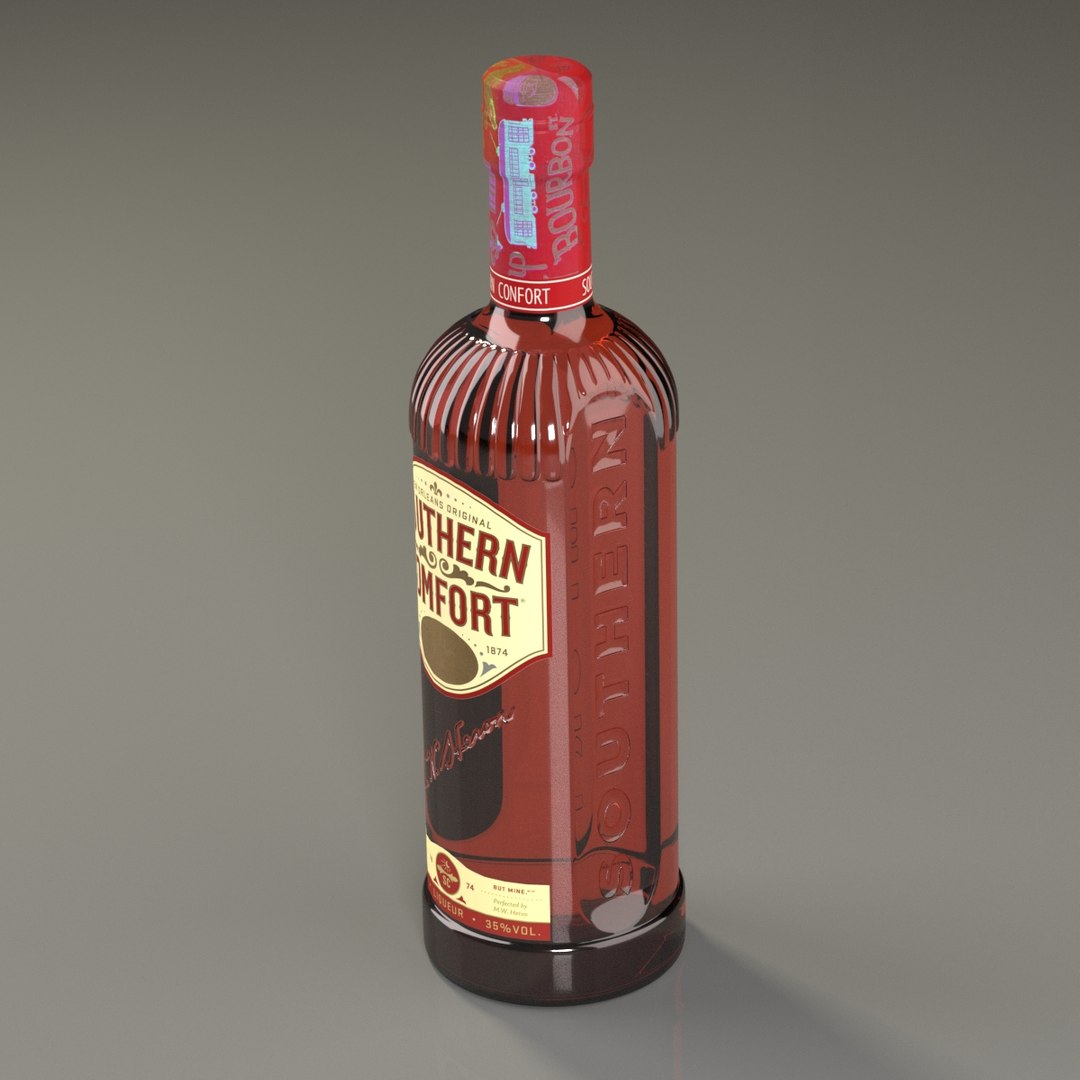 Southern Comfort Bottle Model - TurboSquid 1927324