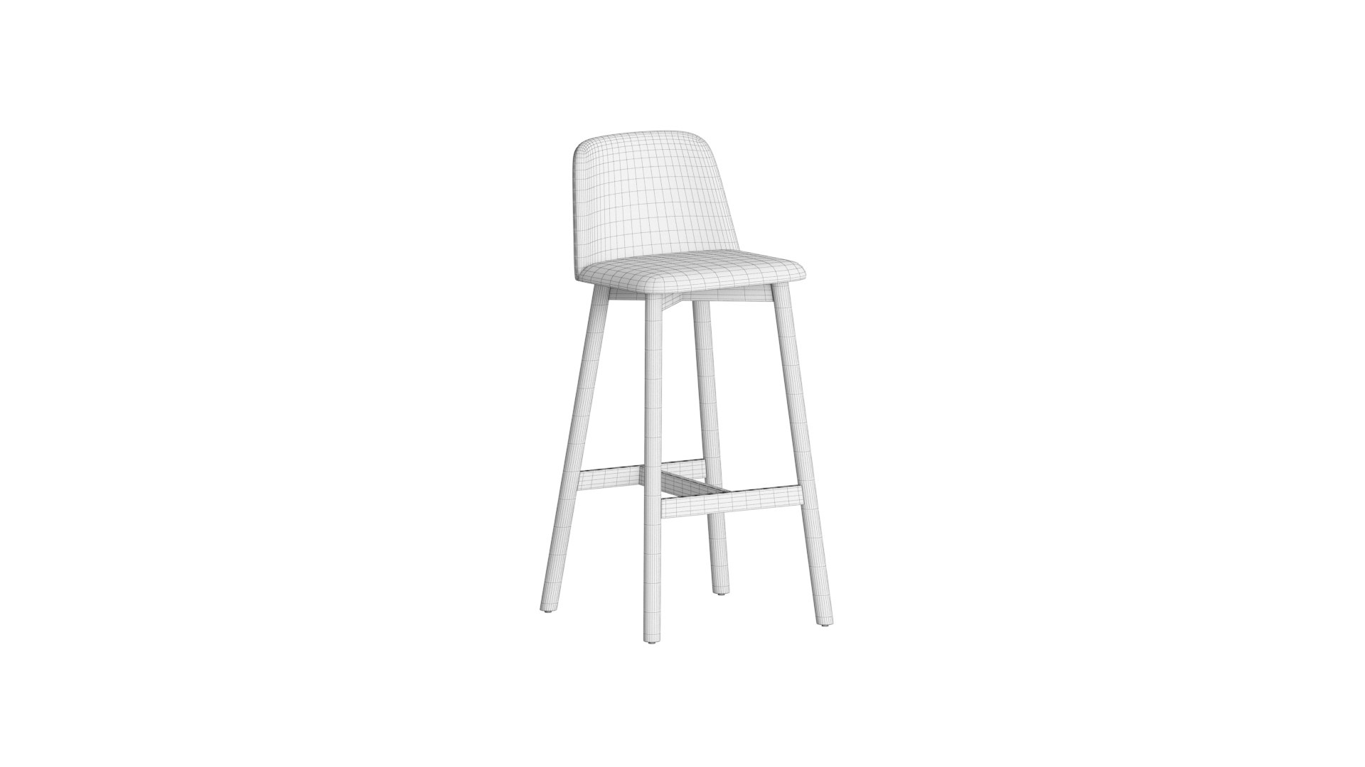3D Chip Bar Chair Model - TurboSquid 1662993