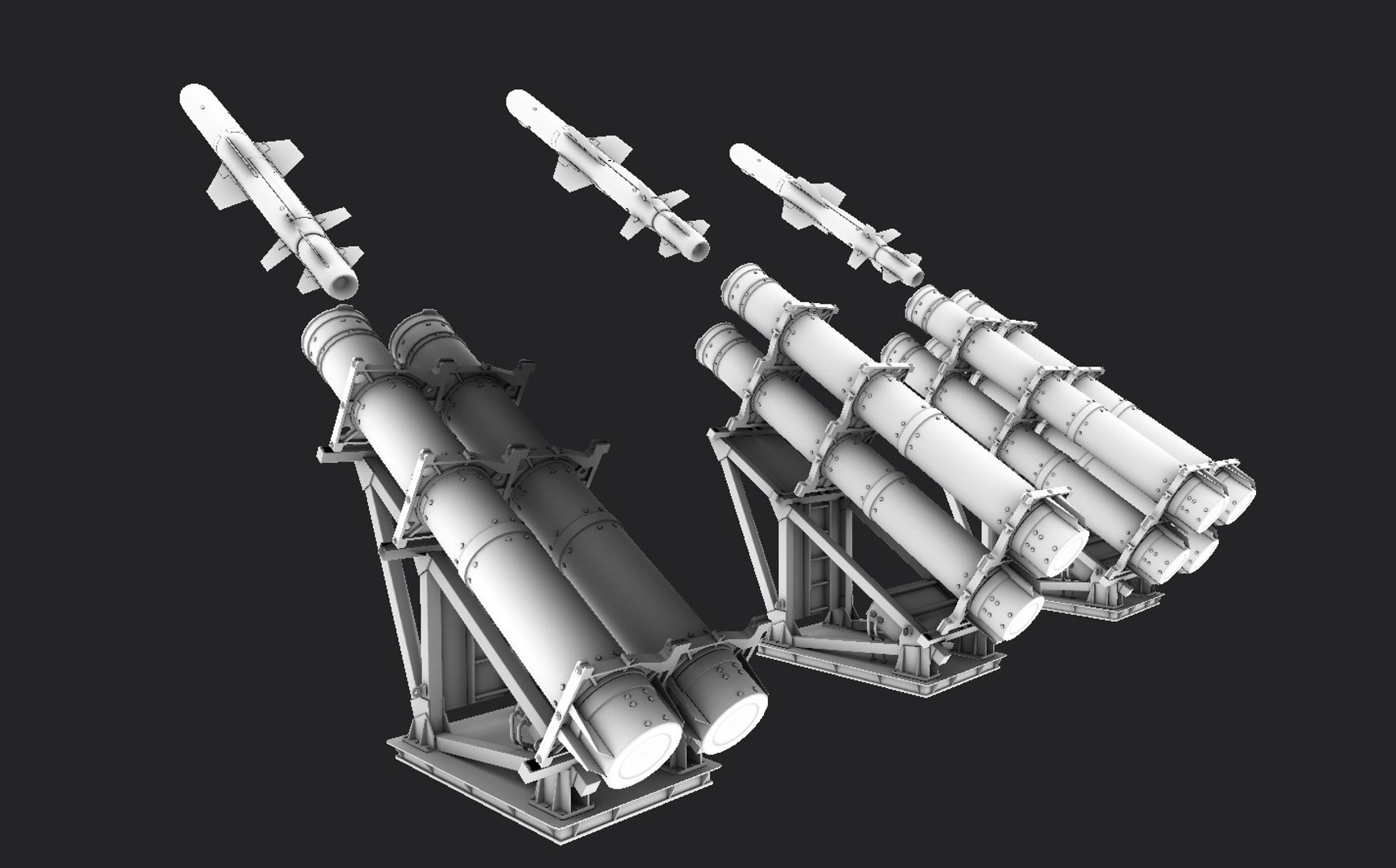 Mark 141 RGM 84 Harpoon 3D model - TurboSquid 2018758