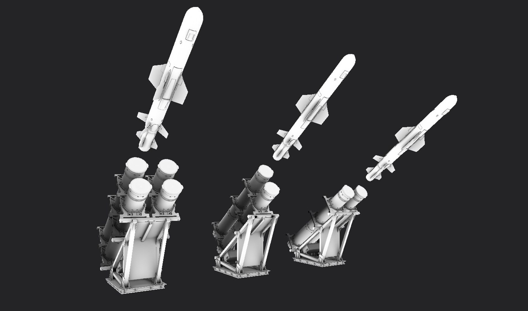 Mark 141 RGM 84 Harpoon 3D model - TurboSquid 2018758
