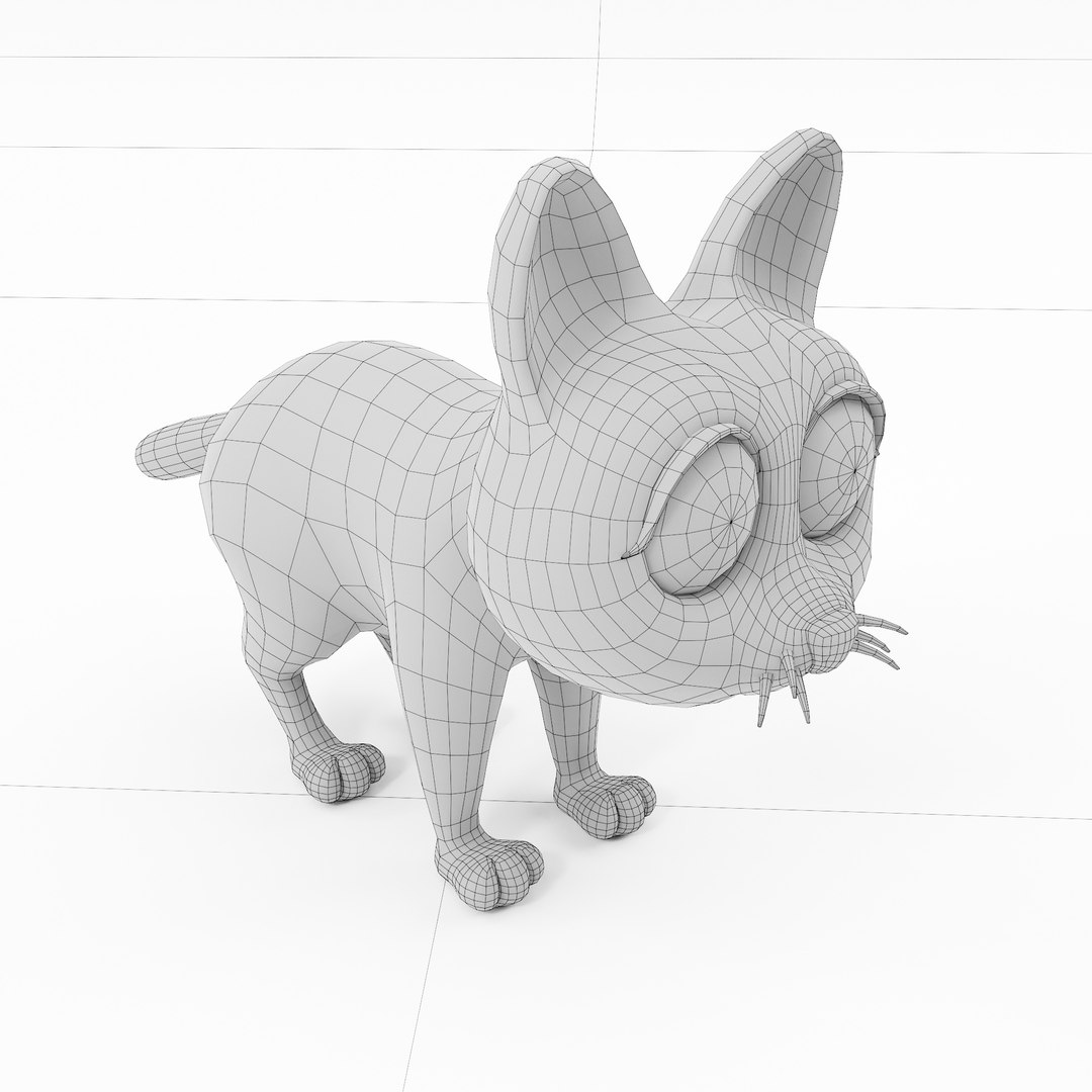 3D Cat Cartoon Animal 3d Model - TurboSquid 1996897