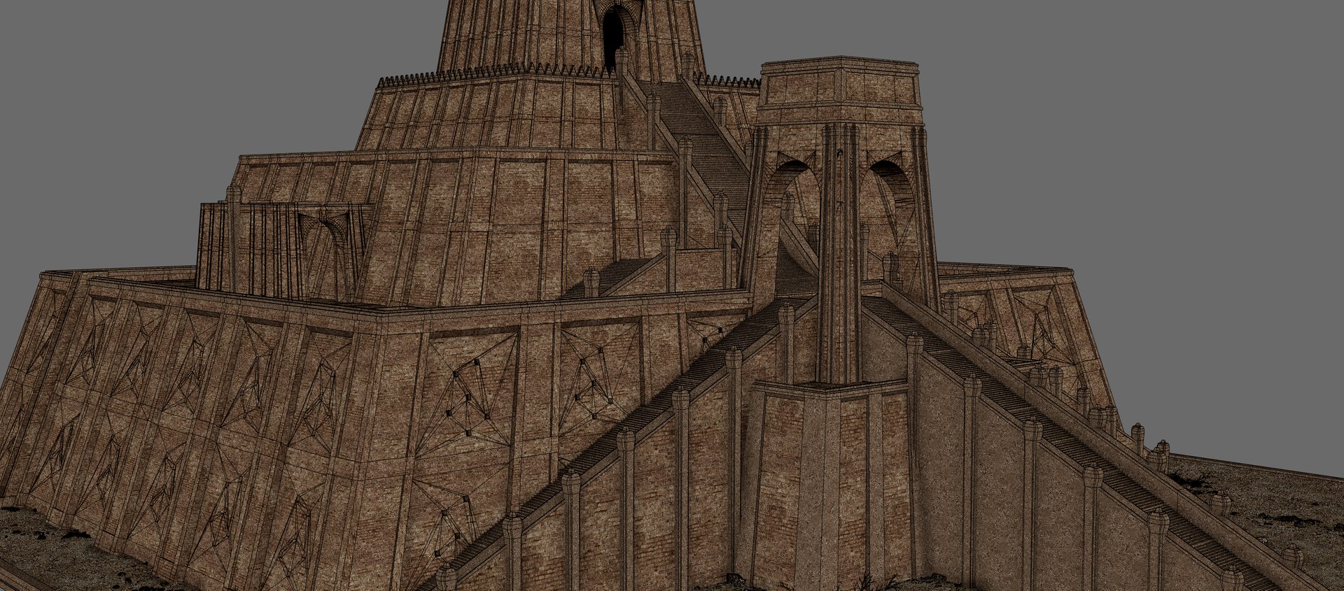 Ziggurat Temple 3D Model - TurboSquid 2218816