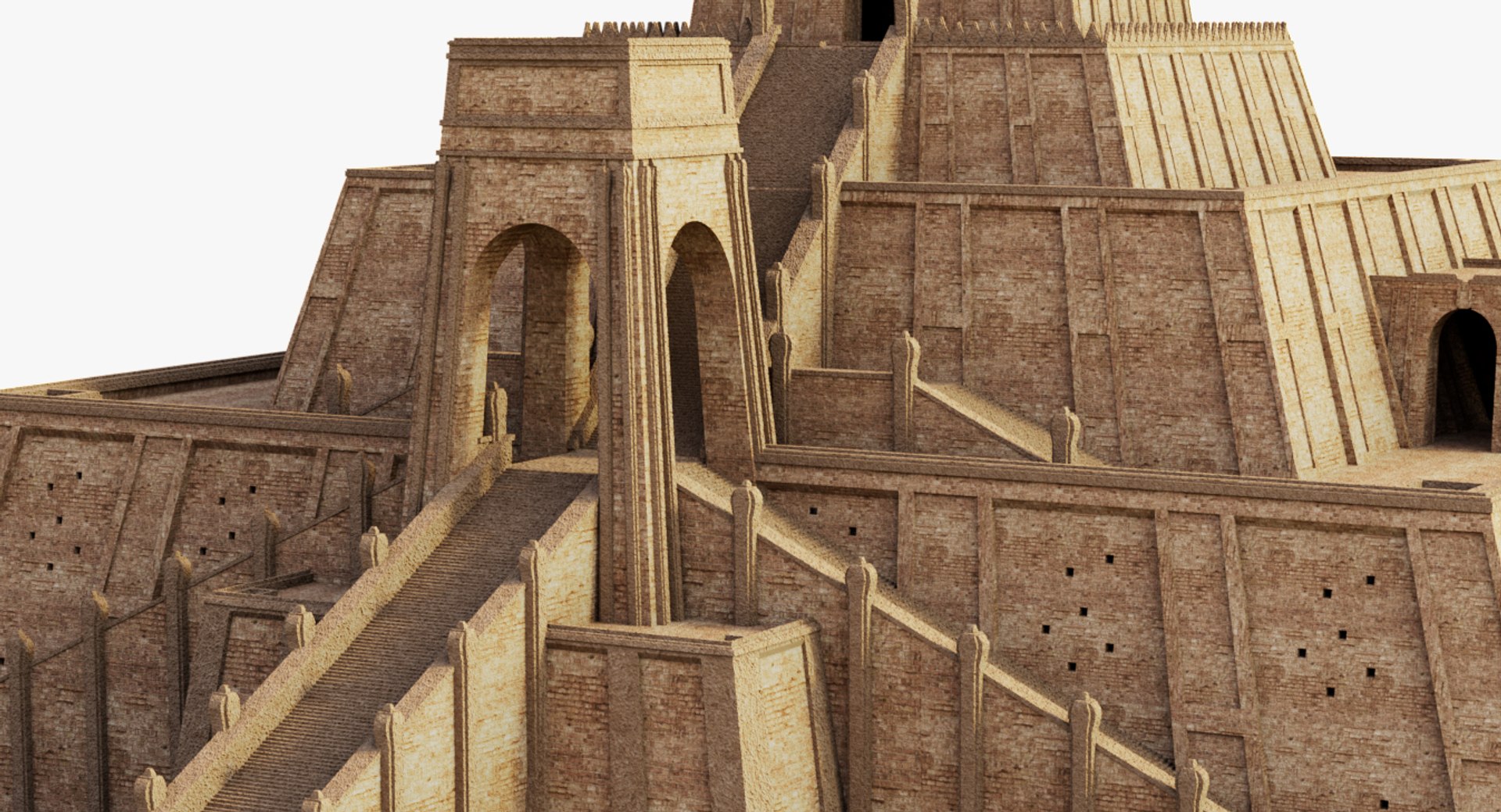 Ziggurat Temple 3D Model - TurboSquid 2218816