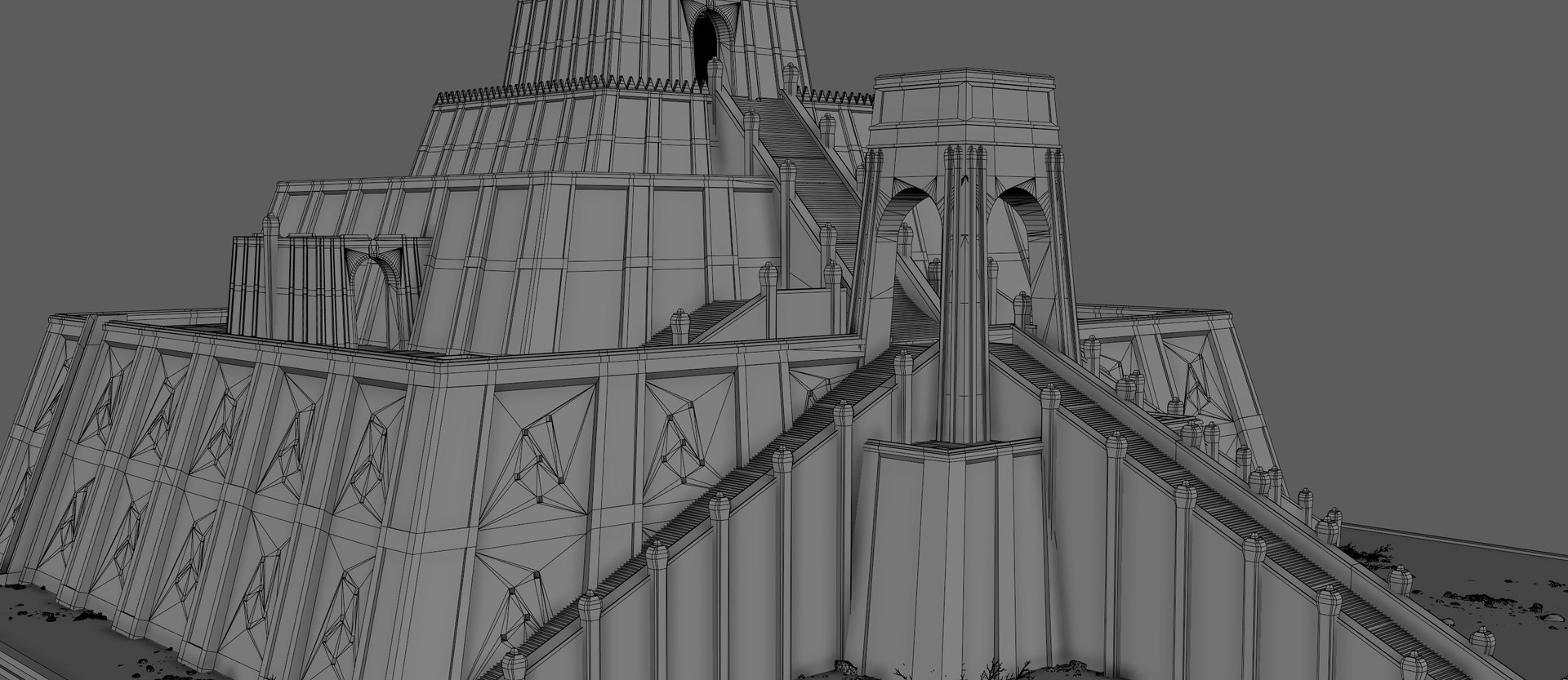 Ziggurat Temple 3D Model - TurboSquid 2218816