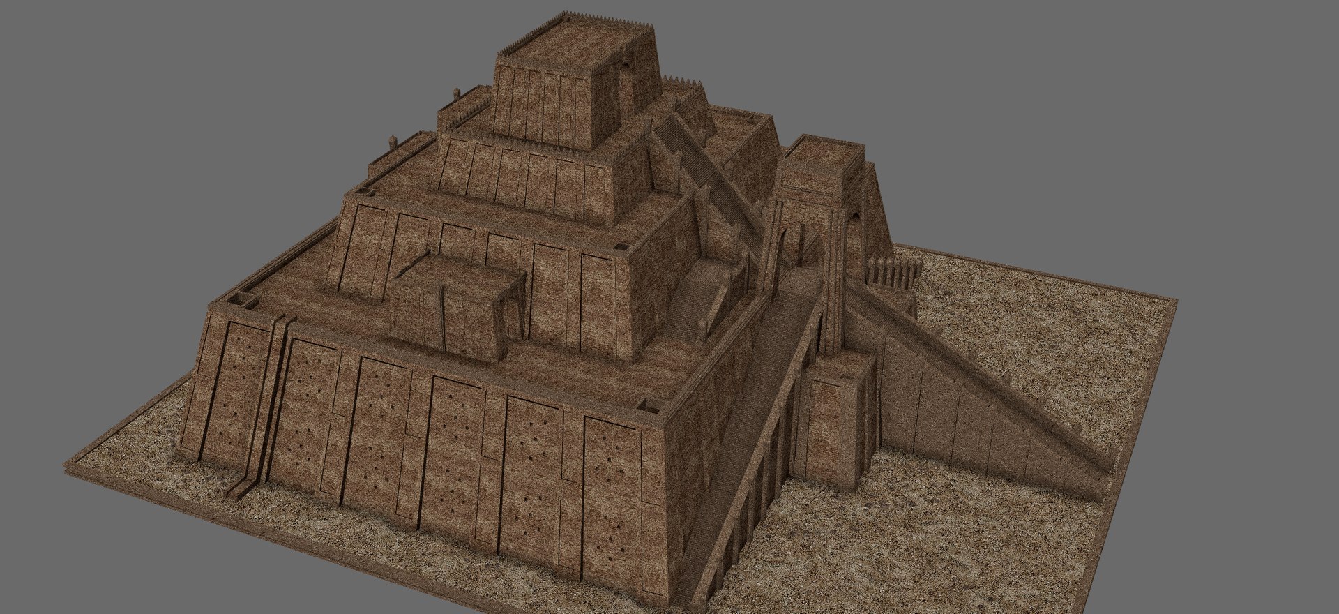 Ziggurat Temple 3D Model - TurboSquid 2218816