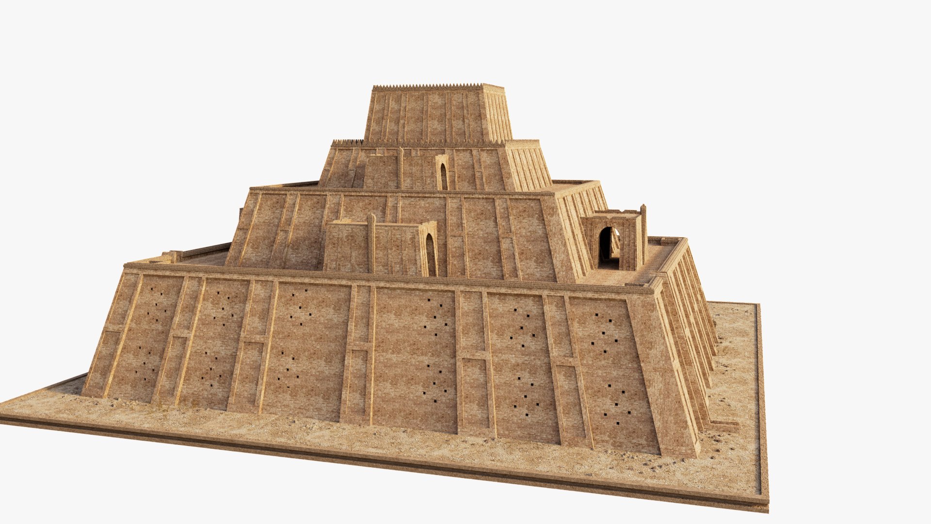 Ziggurat Temple 3D Model - TurboSquid 2218816